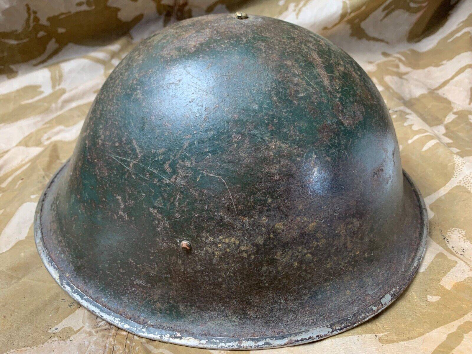 WW2 Mk3 High Rivet Turtle - British / Canadian Army Helmet - Complete ...