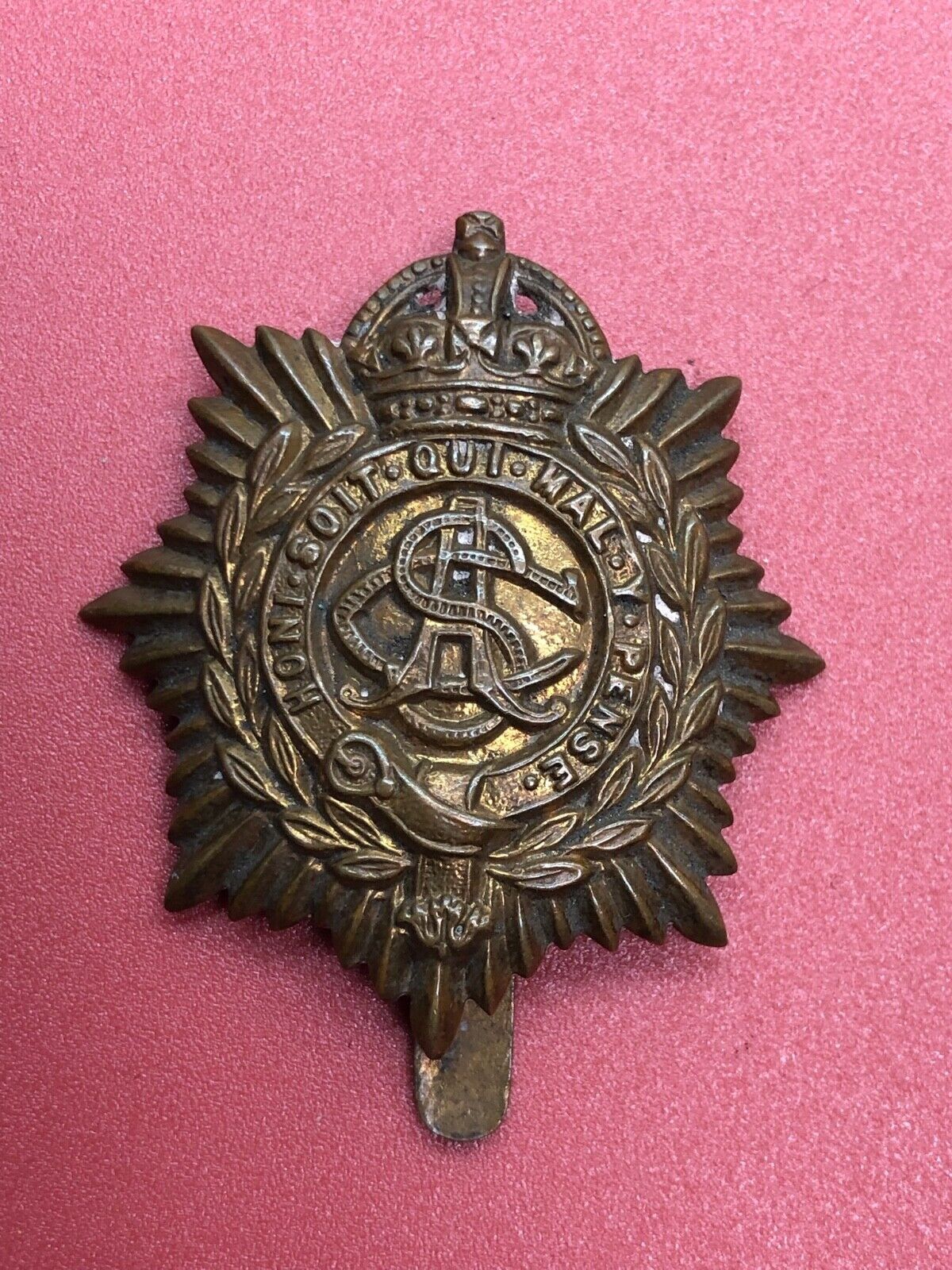 Original WW1 British Army Cap Badge - Royal Army Service Corps - RASC ...