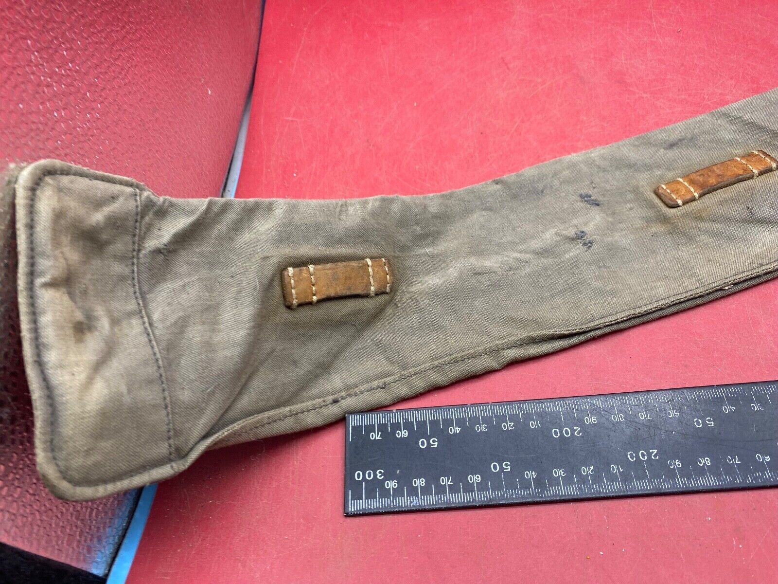 Original WW2 Swiss Army / German Army Tent Pole / Zeltbahn Peg Bag - 1