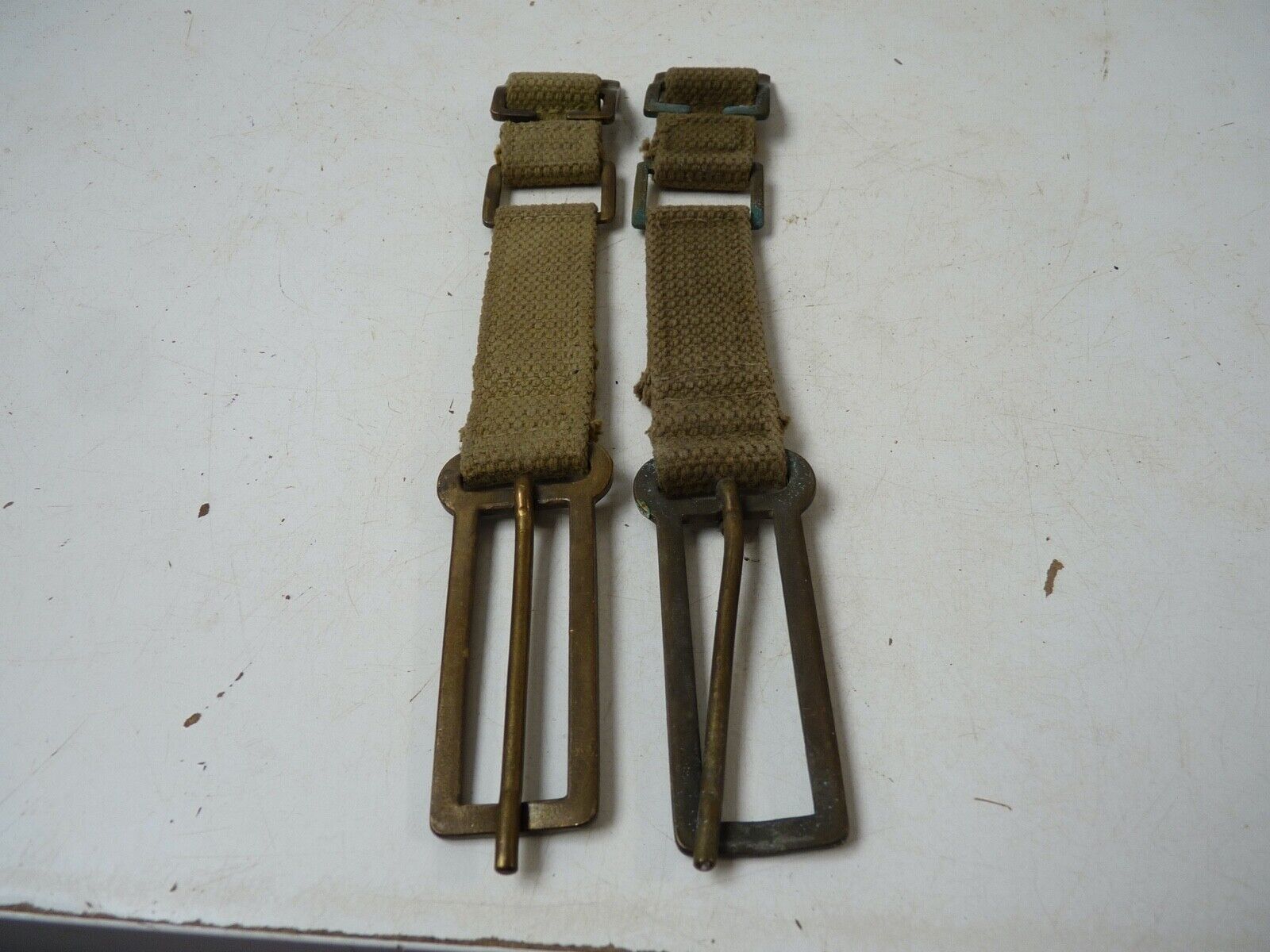 Original WW2 British Army 37 Pattern Webbing Brace Adaptor Pair