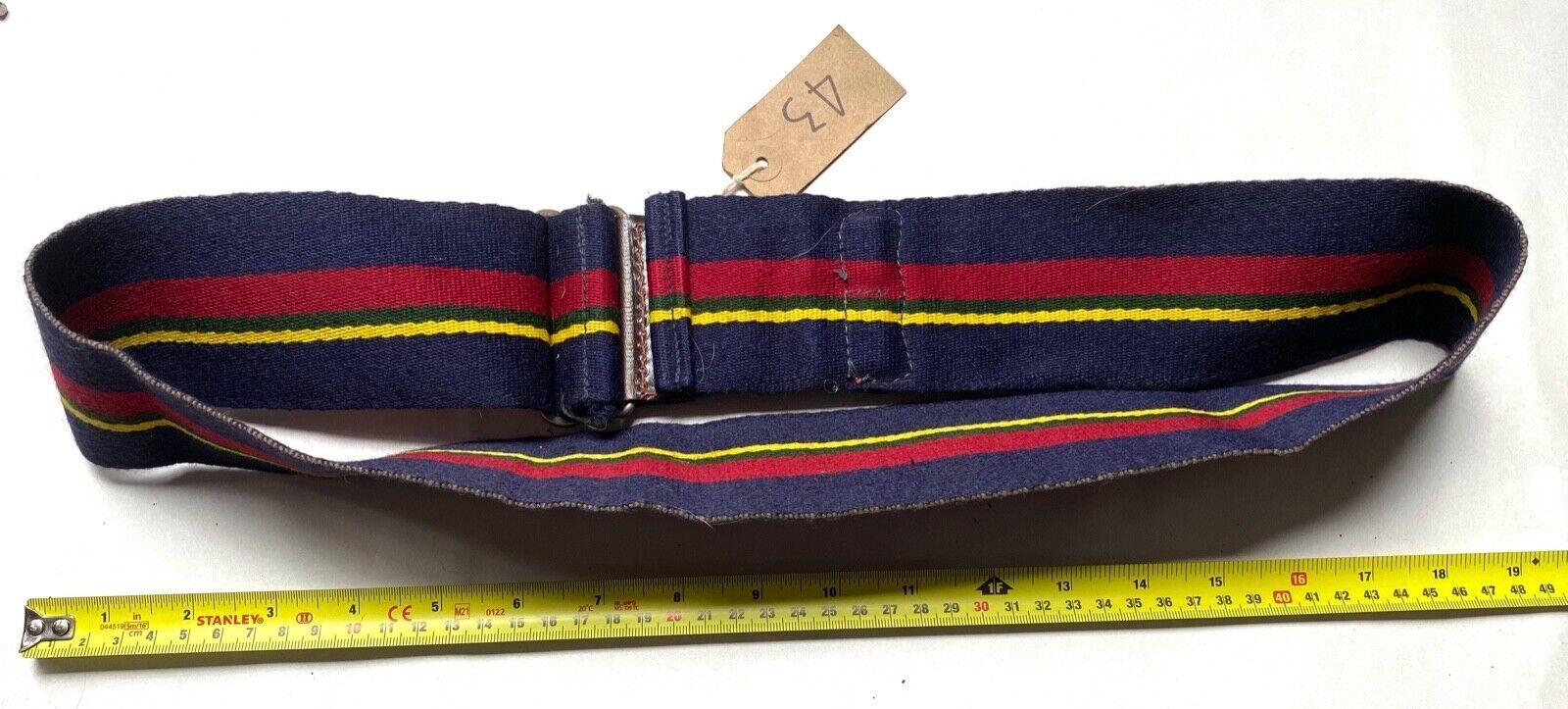 Genuine British Army Royal Marines Regimental Stable Belt. Approx 38 ...