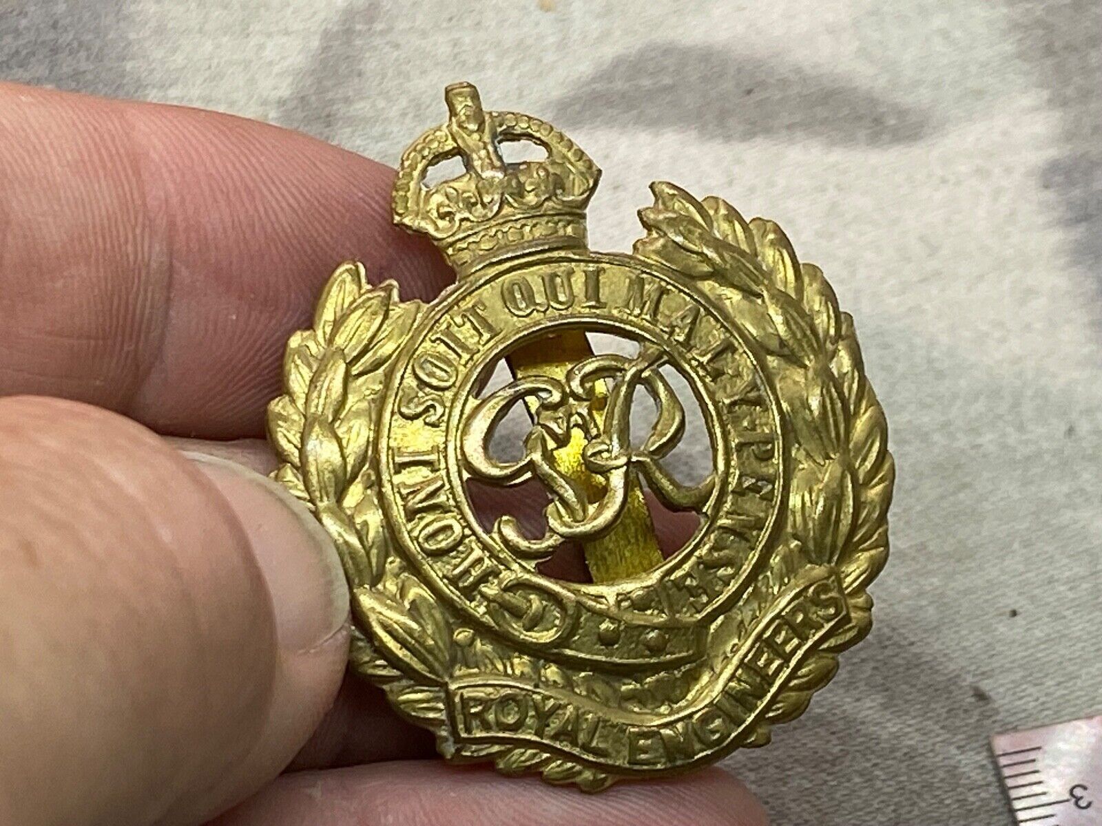 Original WW2 British Army GVI Royal Engineers Cap Badge | For Sale ...