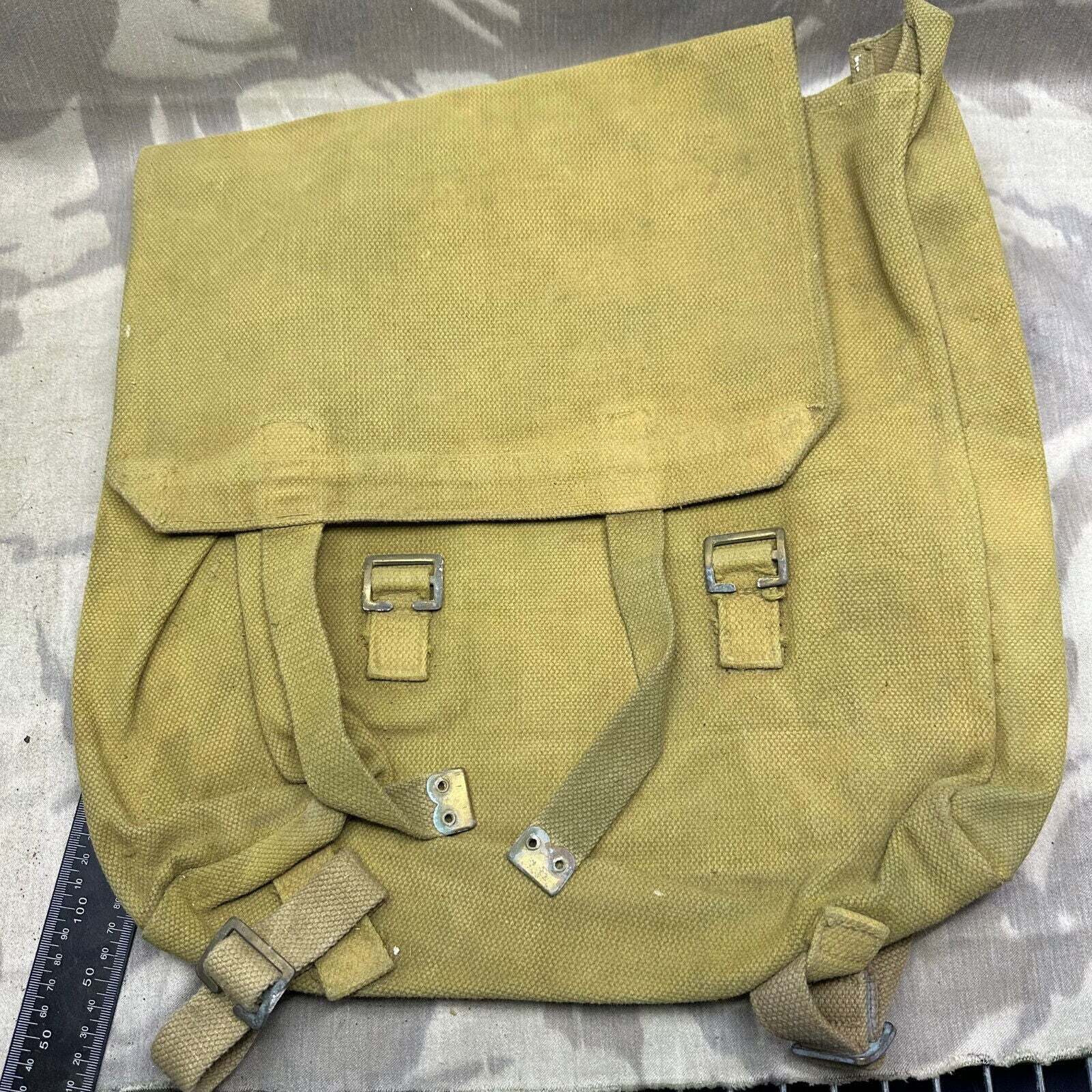 Original WW2 British Army Large Pack & Straps - 37 Pattern Webbing ...