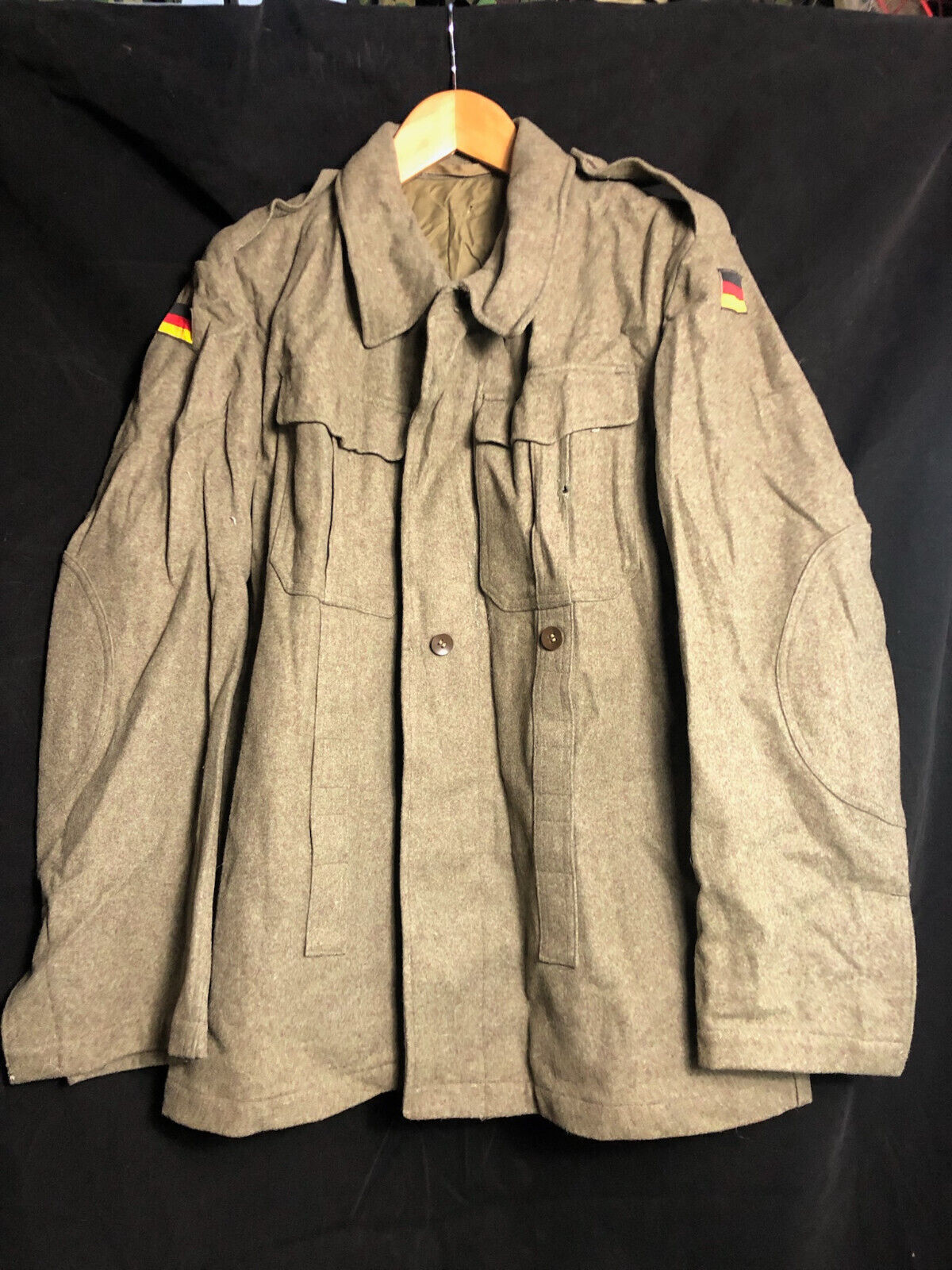 West German Field Jacket Green Wool Shirt Military Uniform Germany ...
