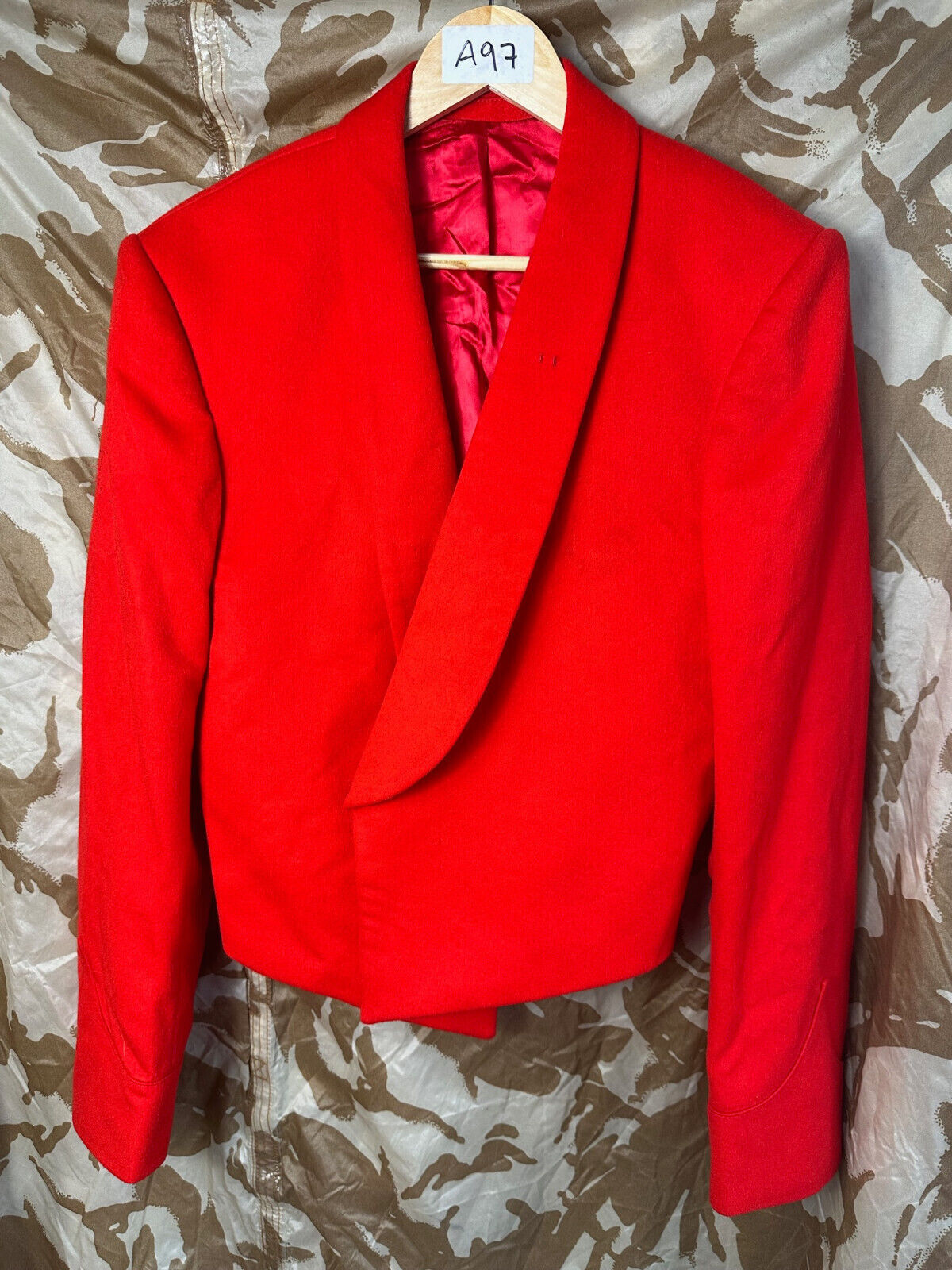 Original British Army Mess Dress Red Tailor Made Jacket - 36" Chest ...