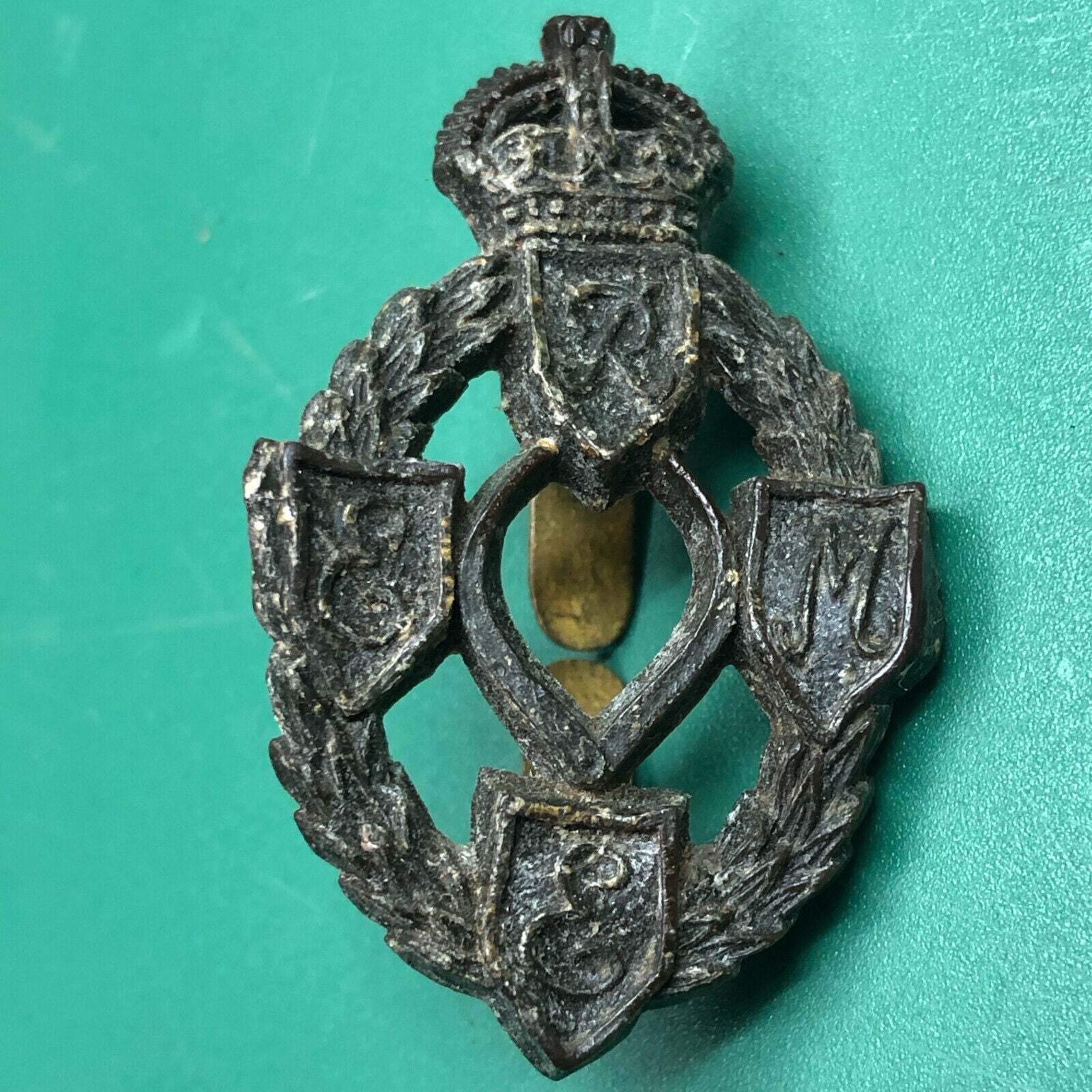 Original WW2 British Army REME Electrical Engineers Economy Plastic Cap ...