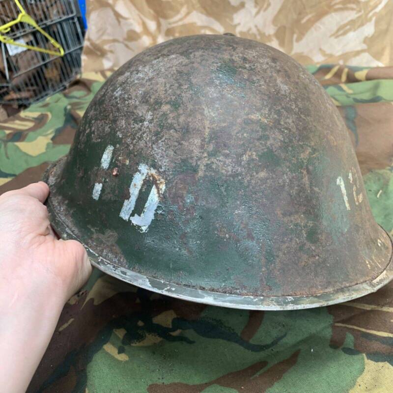 Original WW2 British / Canadian Mk3 Army Combat Turtle Helmet | For ...