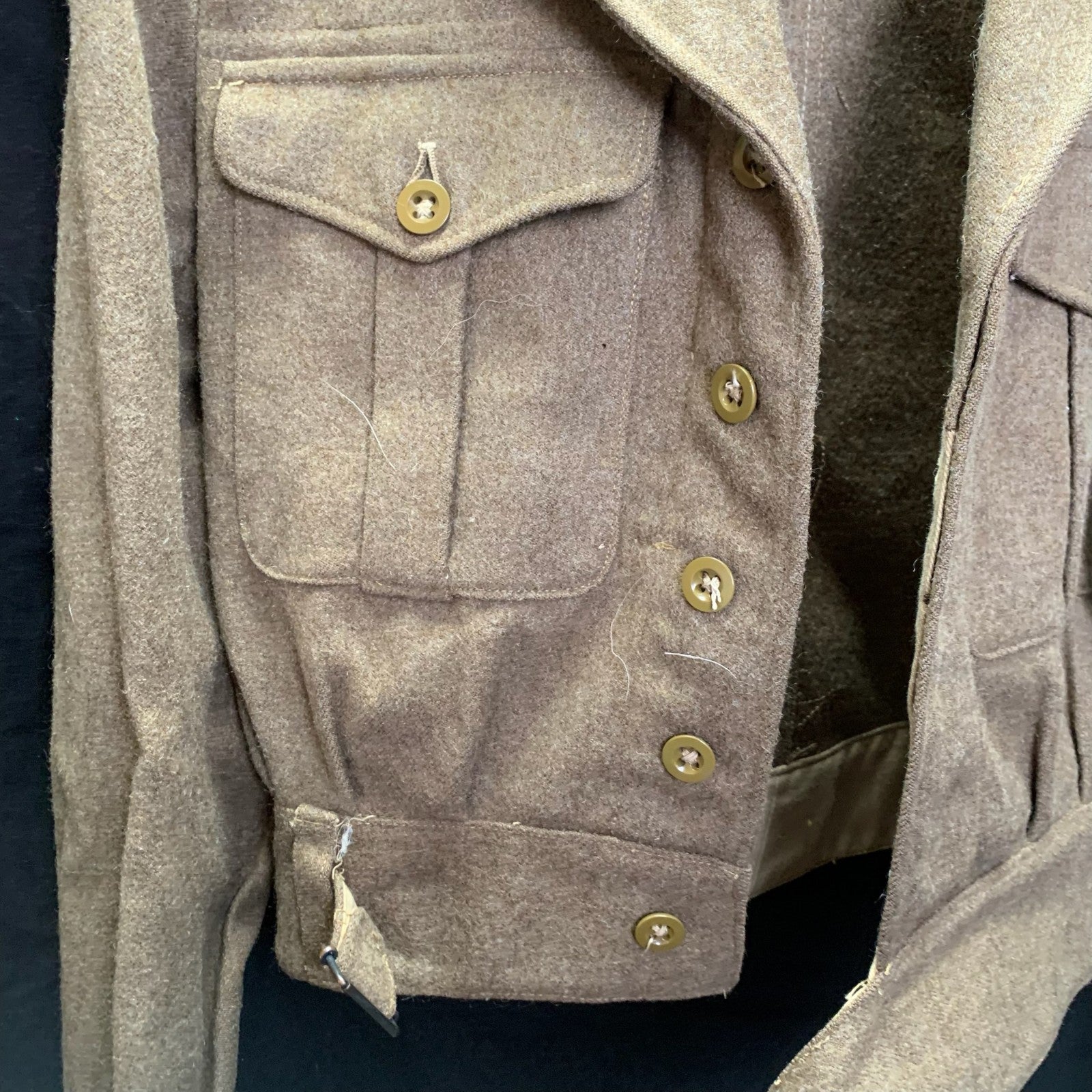 Original British Army Serge Battledress Uniform Jacket - Oxs & Bucks ...