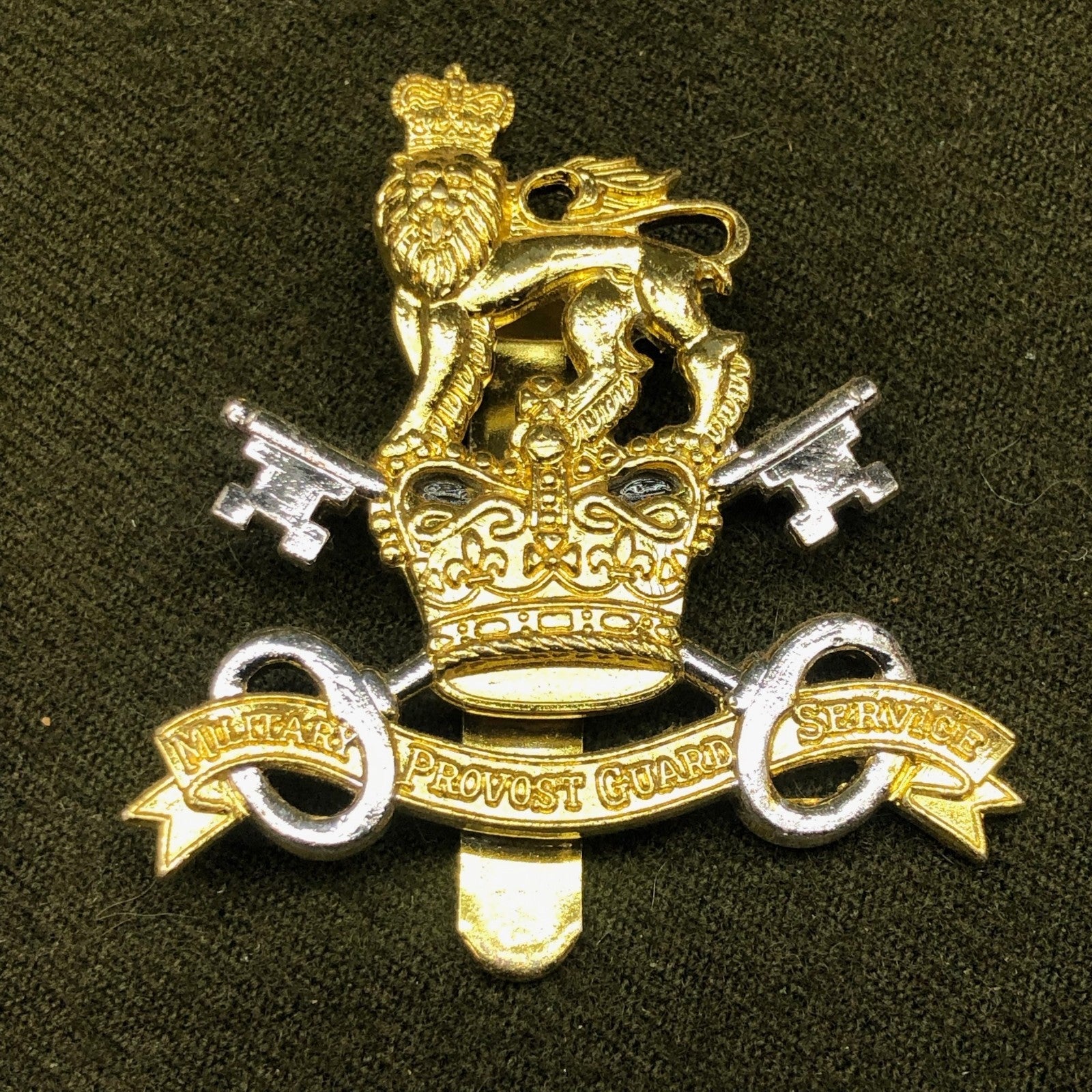 Original British Army Cap Badge - Military Provost Guard Service | For ...