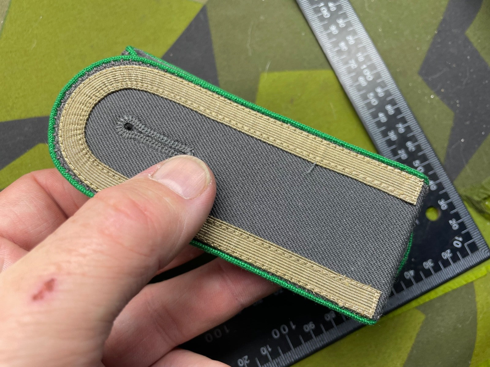 1 Pair of Original Post WW2 German Army Green Piped Mountain Troops ...