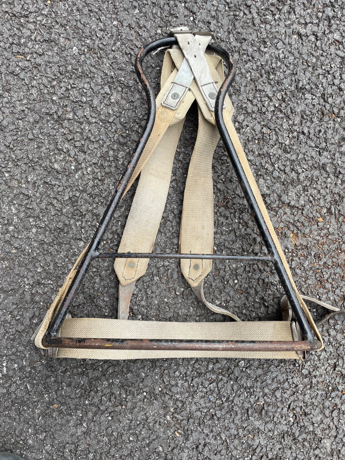 Original WW2 British Army 37 Pattern Webbing Bergen / Rucksack Frame ...