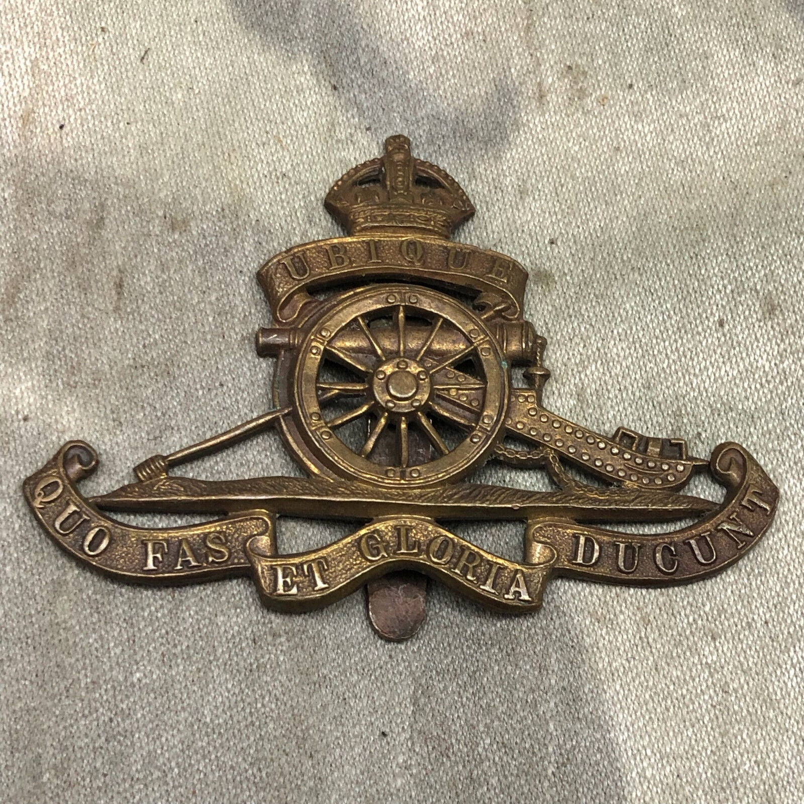 Original WW1 WW2 British Army Royal Artillery RA Cap Badge | For Sale ...