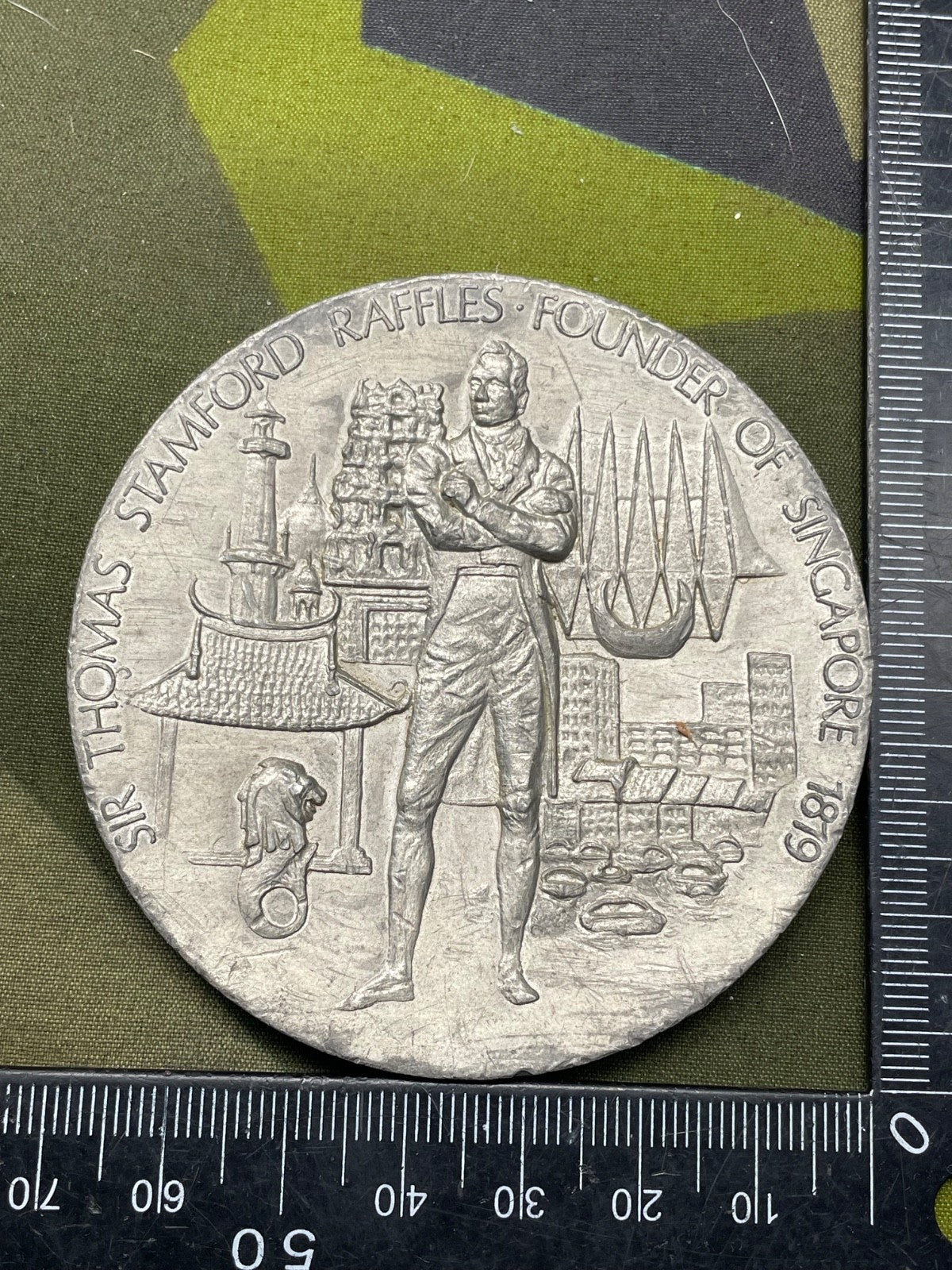 Original Singapore Sports Medallion - Made of Selangor Pewter 1972