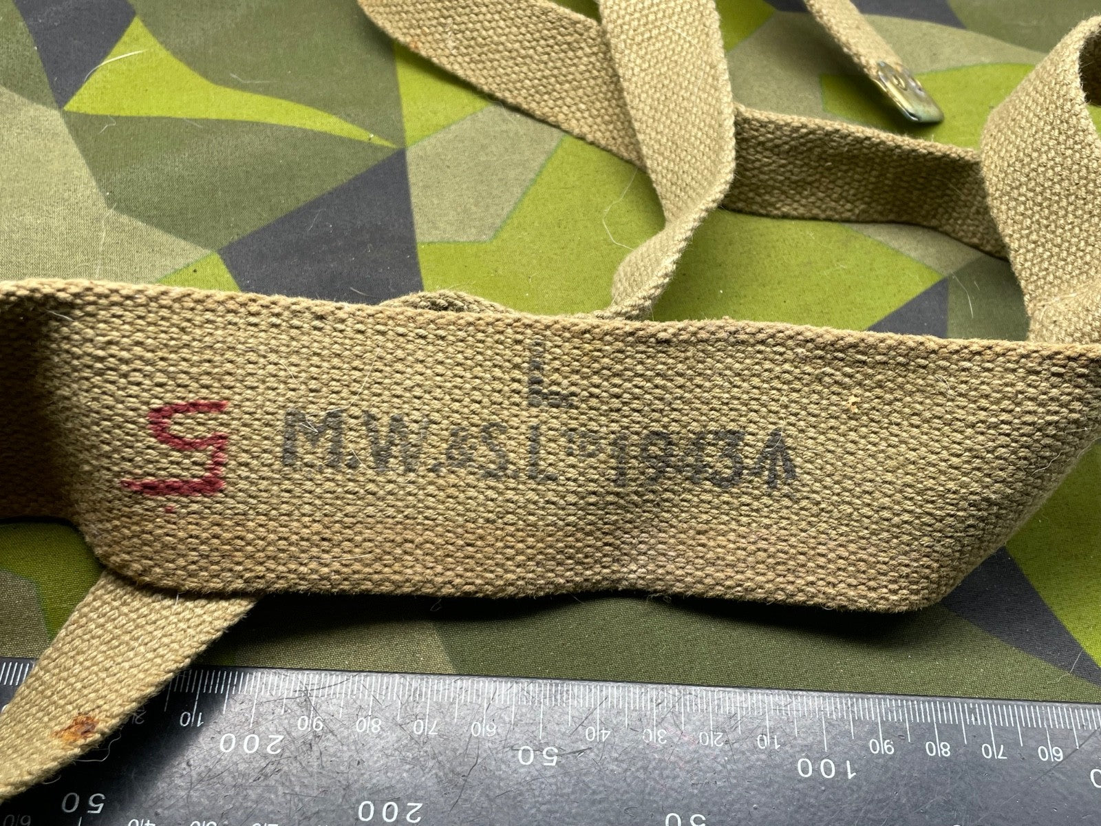 Original WW2 British Army 37 Pattern Webbing Size L Shoulder Strap ...