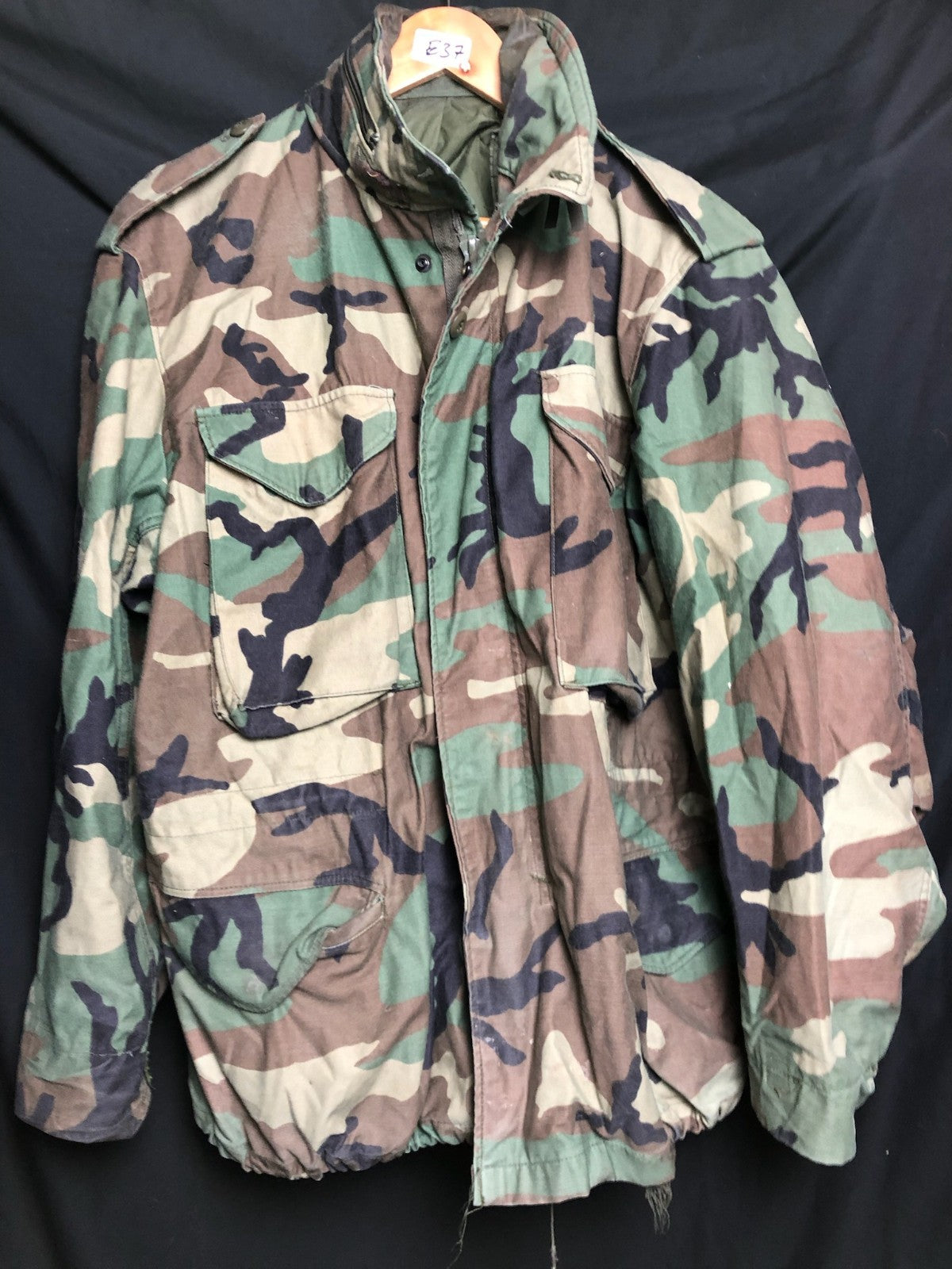 Genuine US M65 Field Jacket Smock - Woodland Camouflage - Medium Short