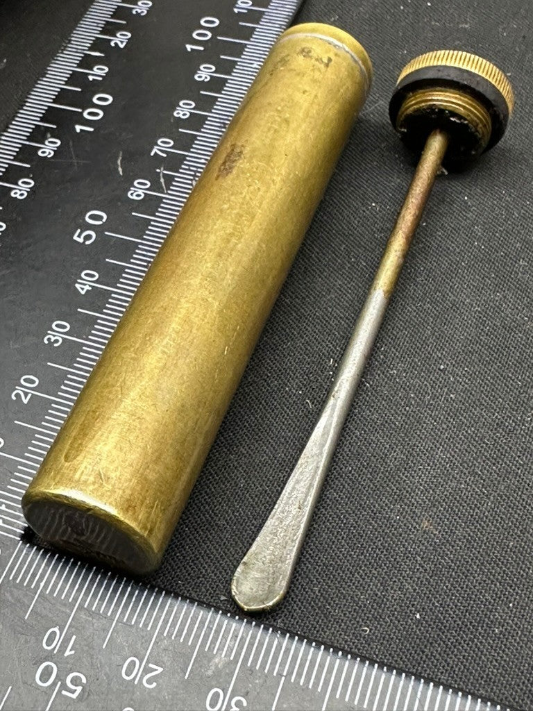 Original WW2 British Army Brass SMLE Lee Enfield Oil Bottle - H.J&S ...