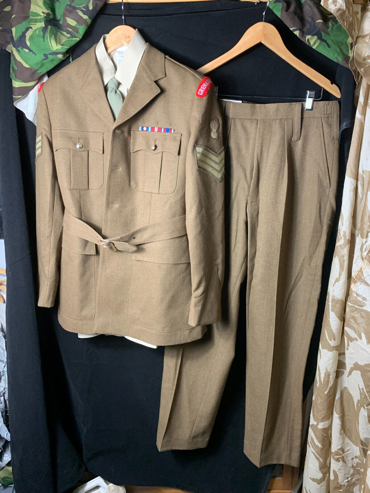 Genuine British Army No2 Dress Uniform Footguards Jacket & Trousers ...