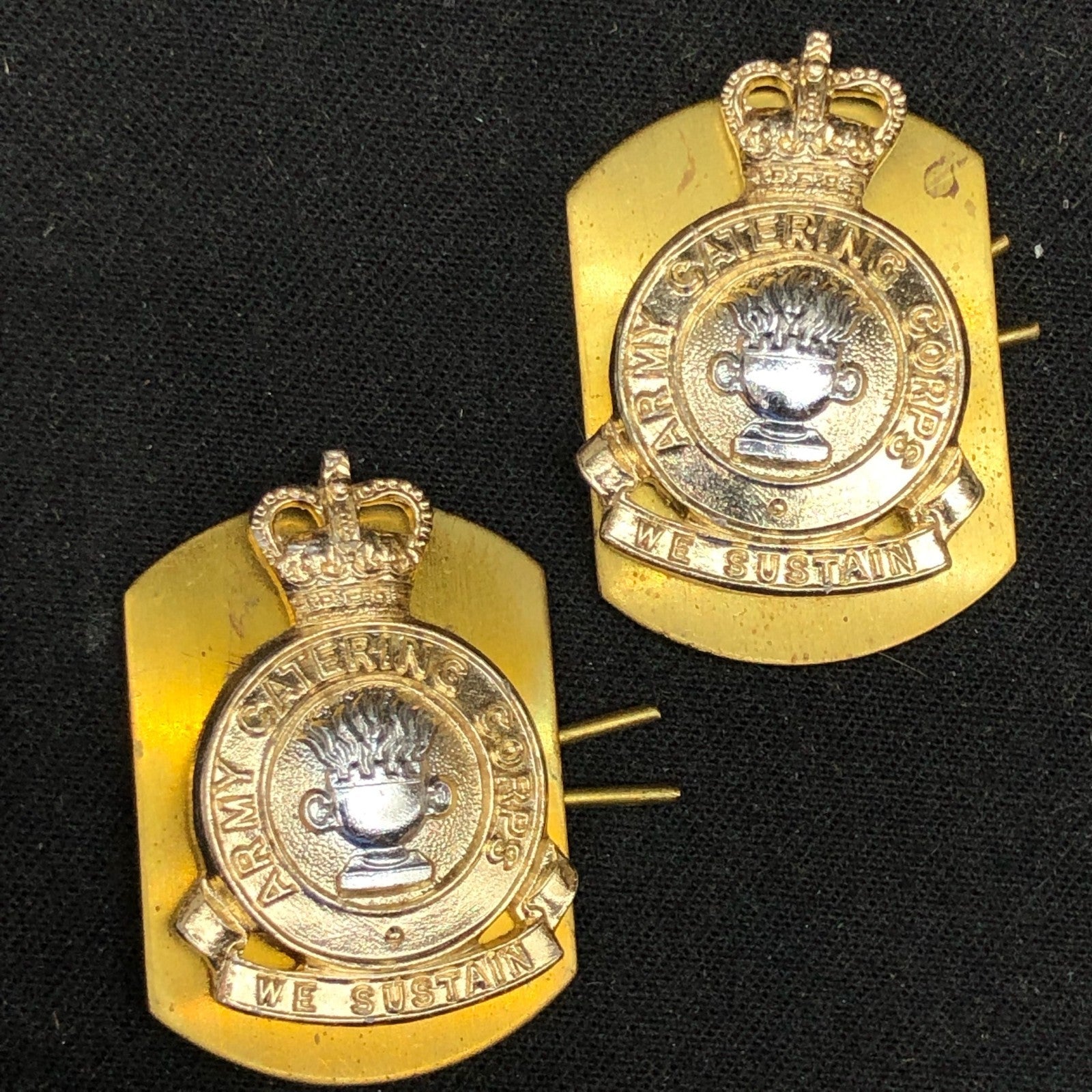 Original British Collar Badge Pair - Army Catering Corps | For Sale ...