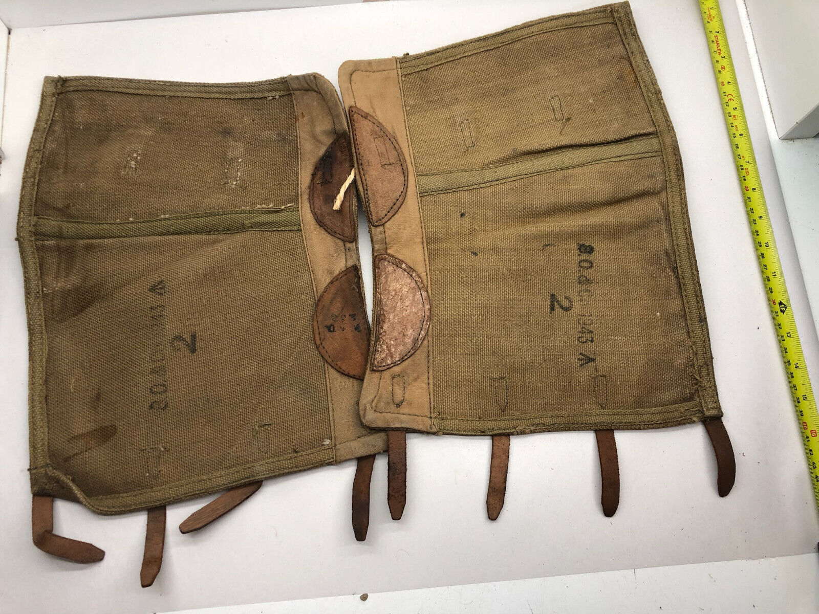 Original WW2 British Army 37 Pattern Despatch Riders High Sided Spats ...