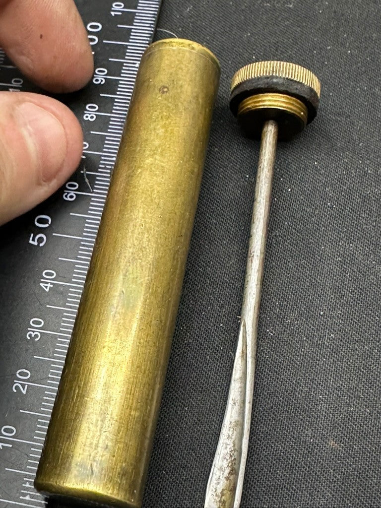 Original WW2 British Army Brass SMLE Lee Enfield Oil Bottle - H.J&S ...