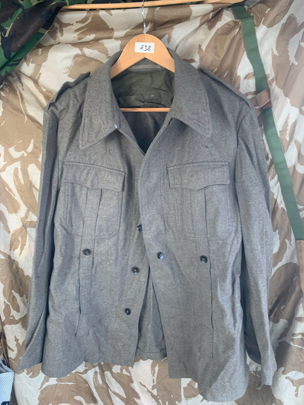 West German Field Jacket Green Wool Shirt Military Uniform Germany ...