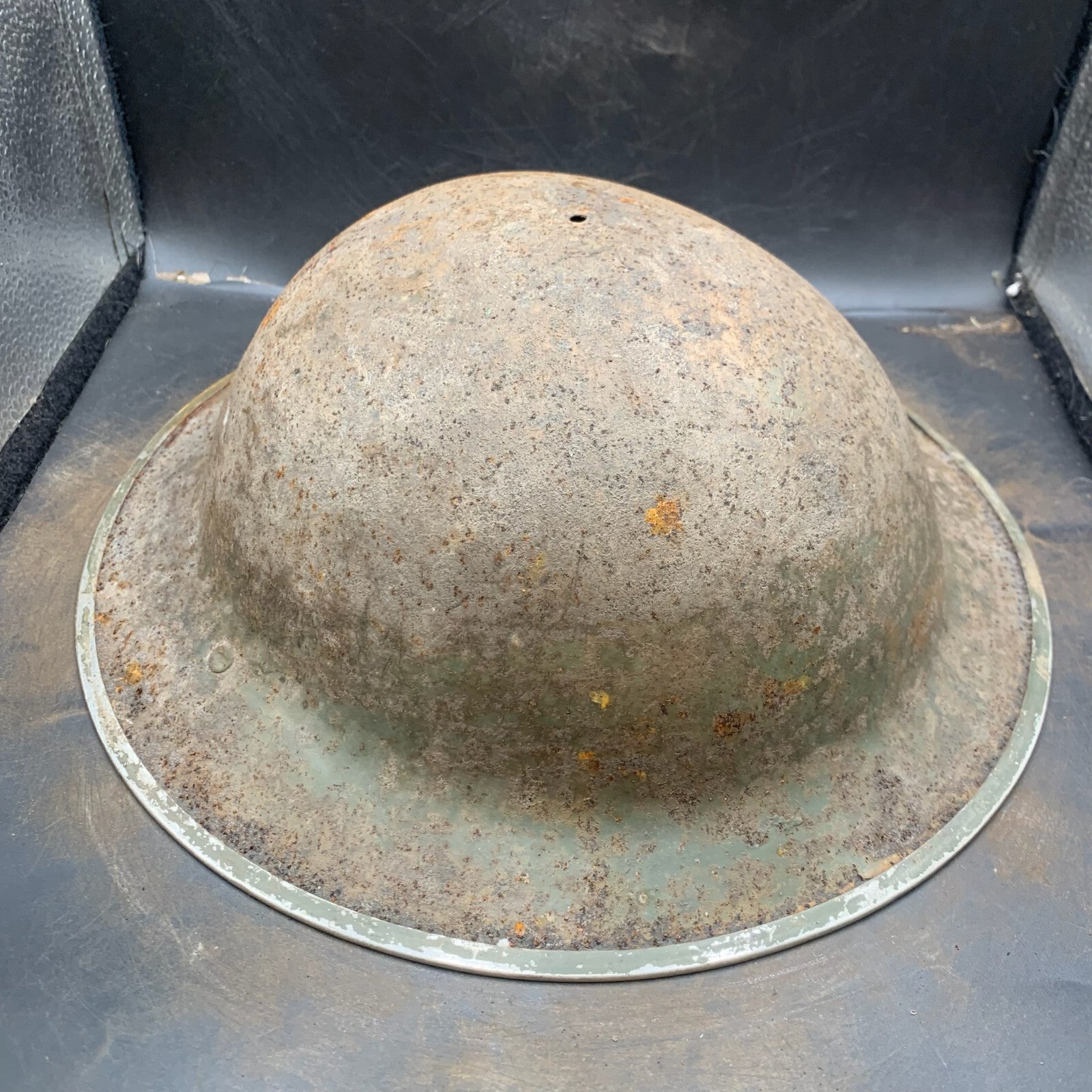Original WW2 British Army Mk2 "Brodie" Combat Helmet
