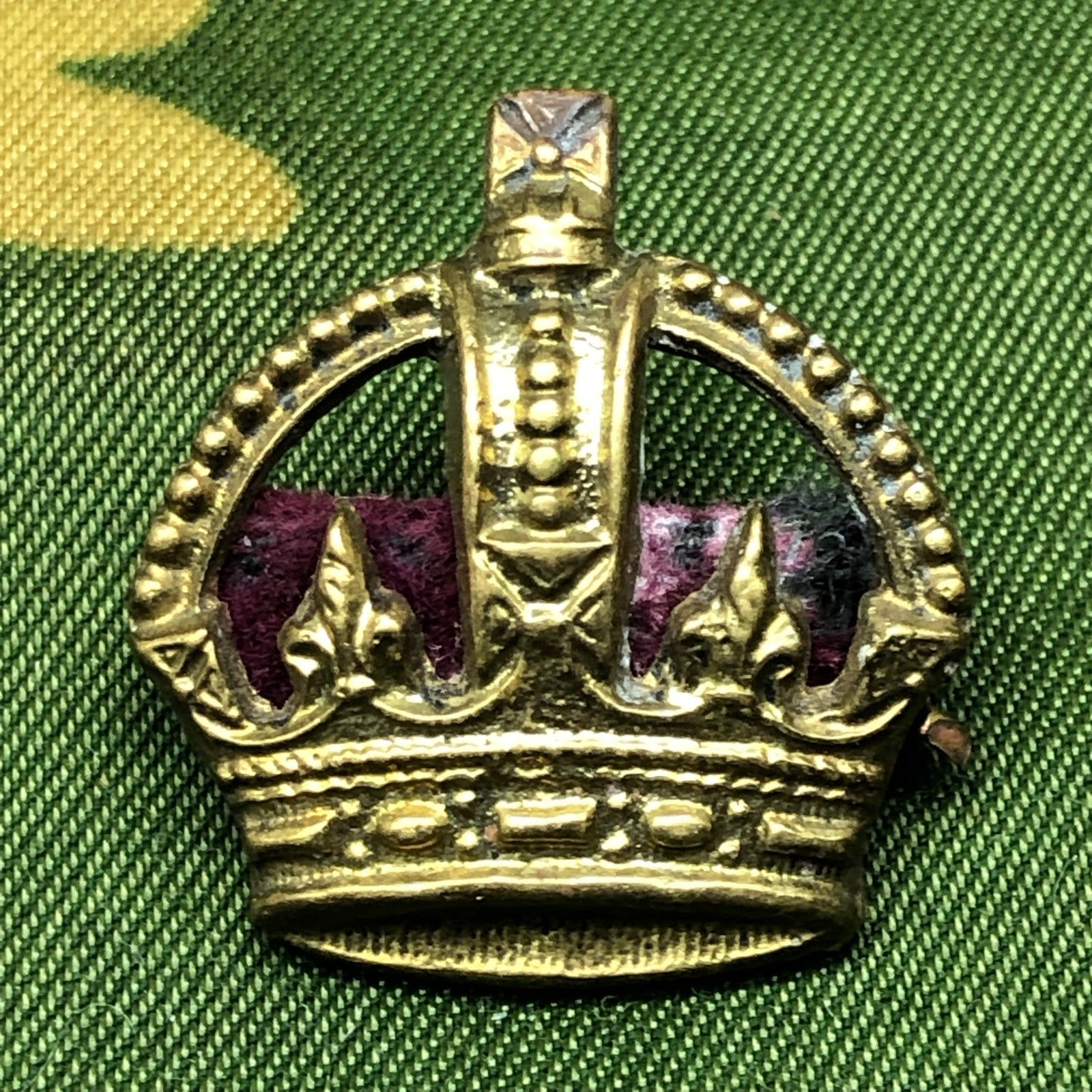 Original WW1/WW2 British Army Rank Crown | For Sale | The Militaria Shop