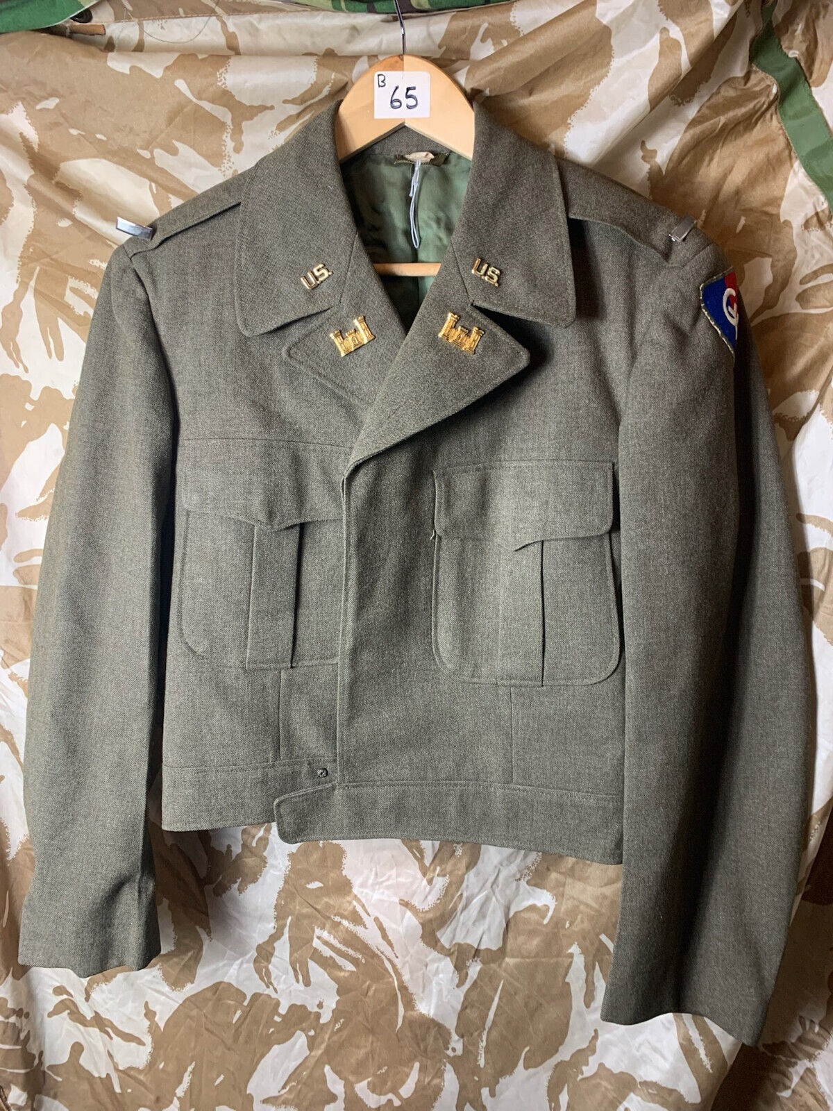 Original US Army Ike Jacket - Korean War - 38th Infantry Div Engineer ...