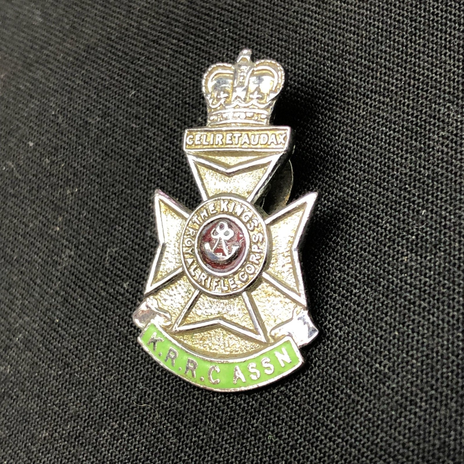 British Army Kings Royal Rifle Corps Association Lapel Pin Badge | For ...