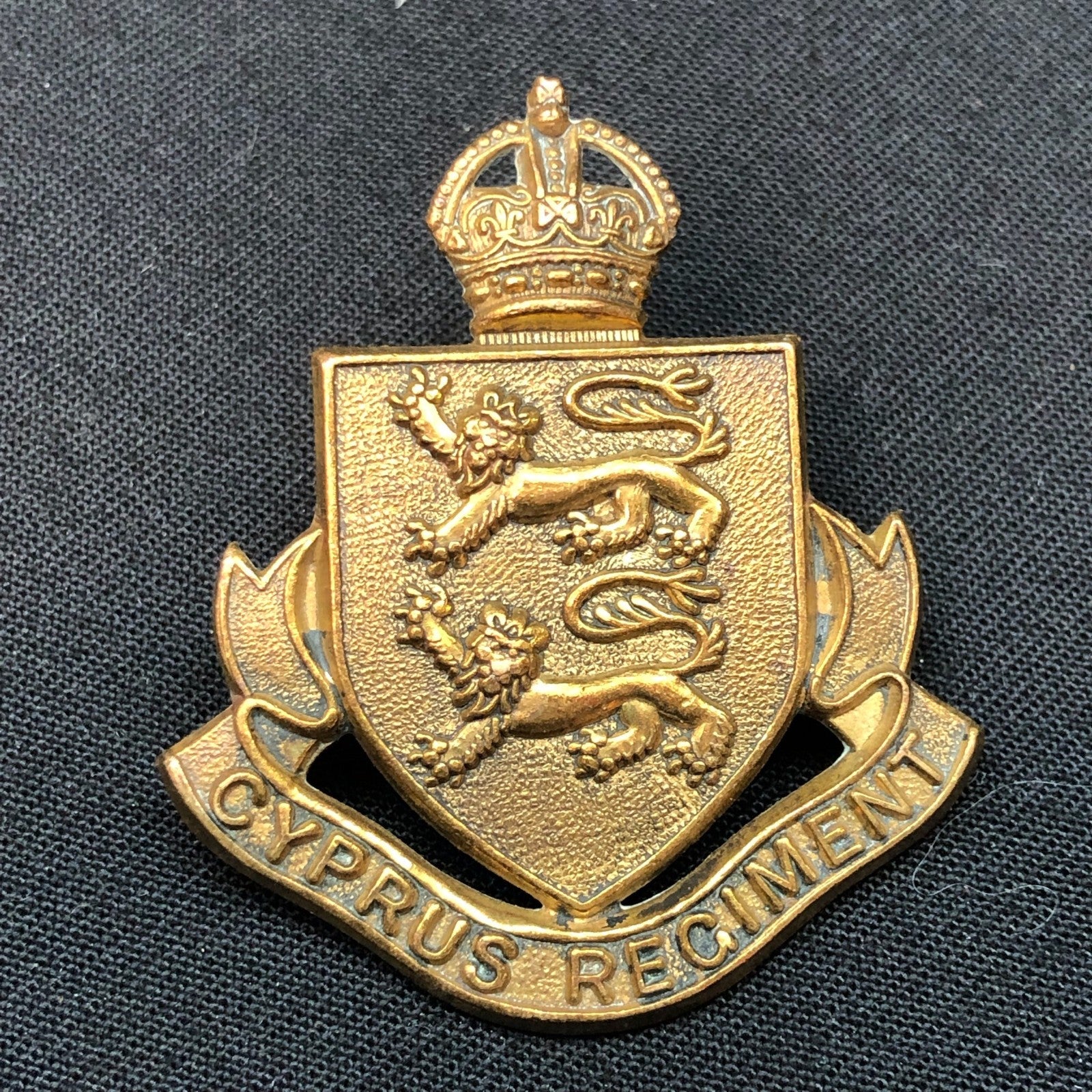 Original WW1 British Army Cap Badge - Cyprus Regiment | For Sale | The ...