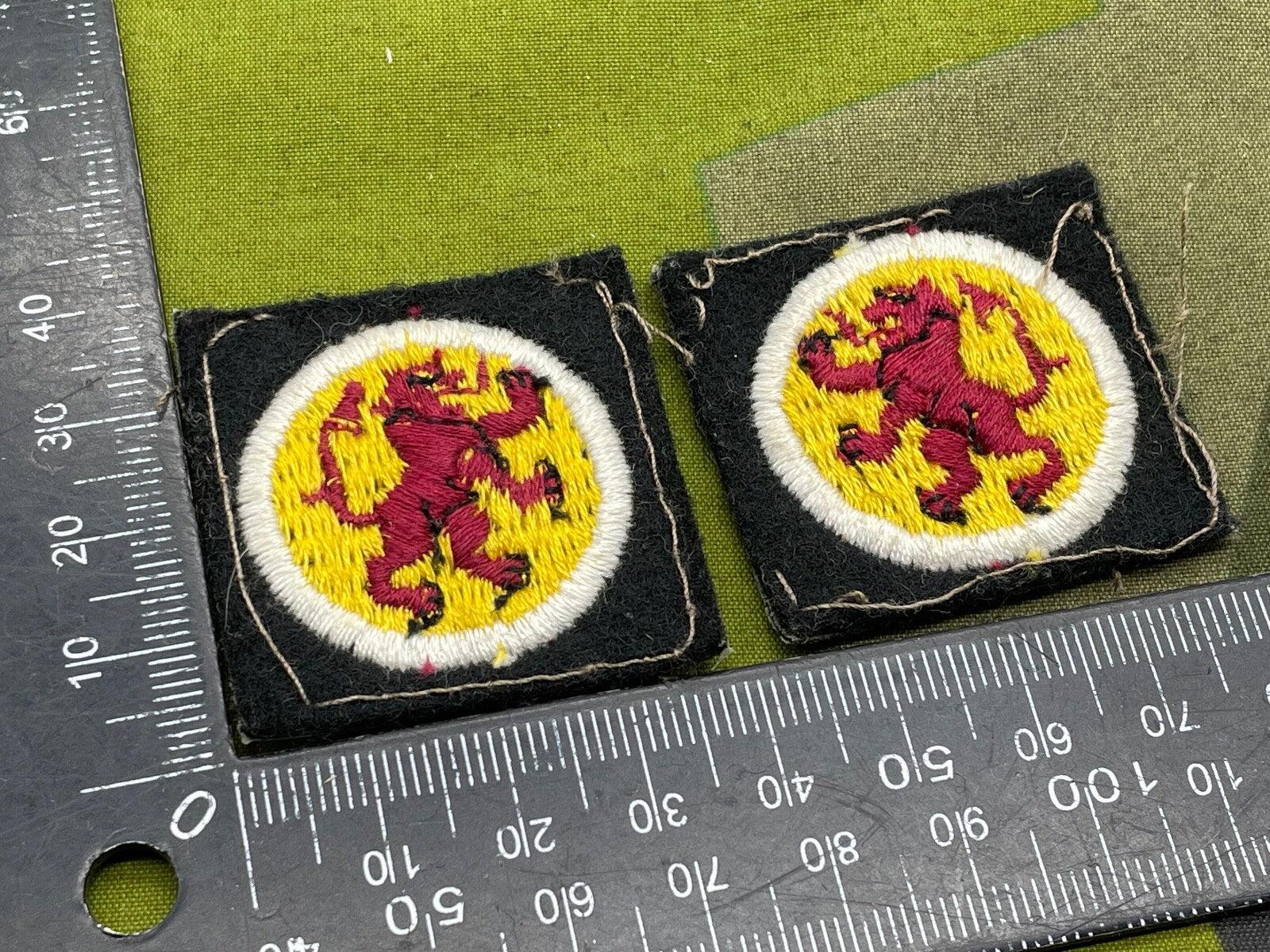 Pair of Reproduction WW2 British Army 15th Scottish Infantry Division ...