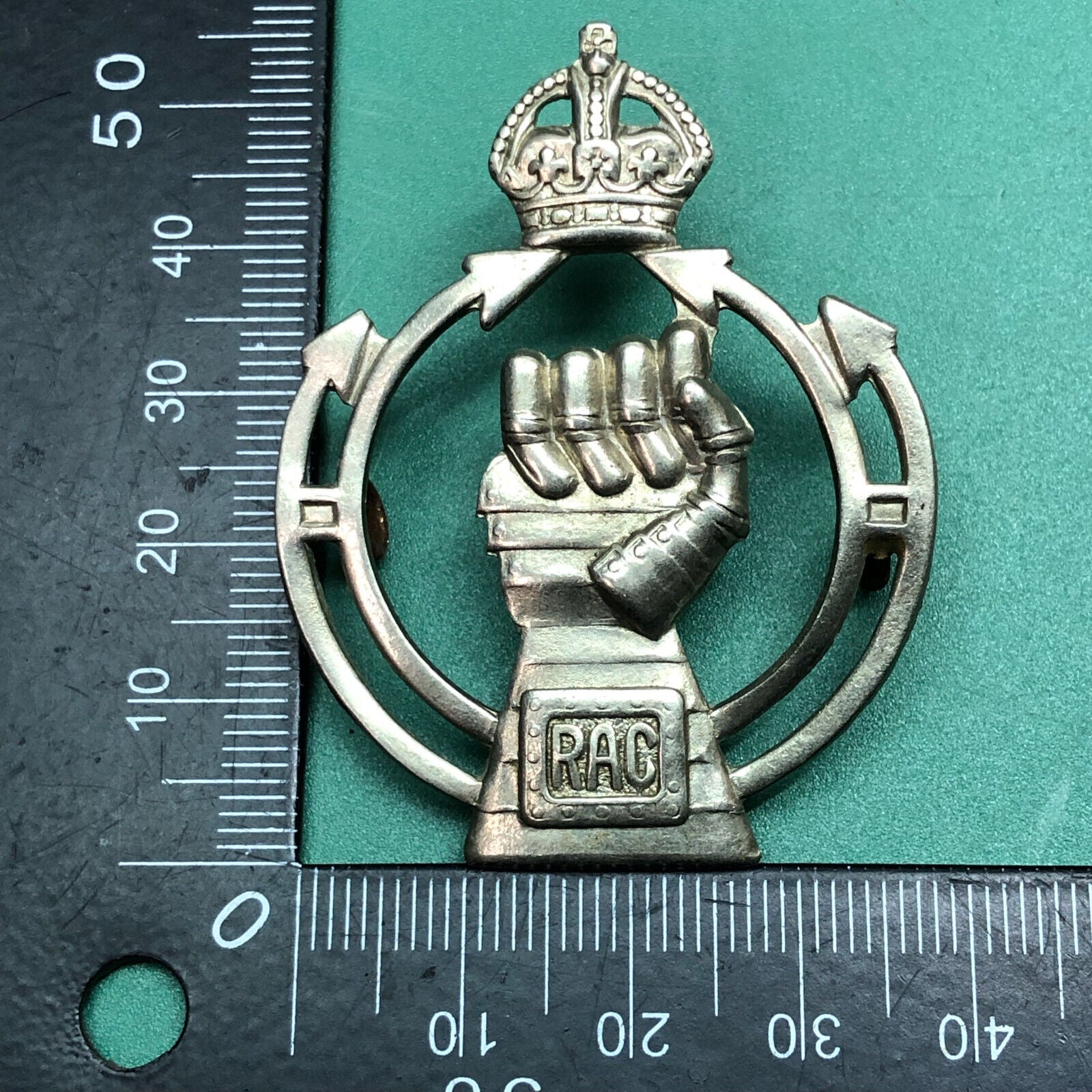 Original WW2 Royal Armoured Corps - Kings Crown British Army Cap Badge ...