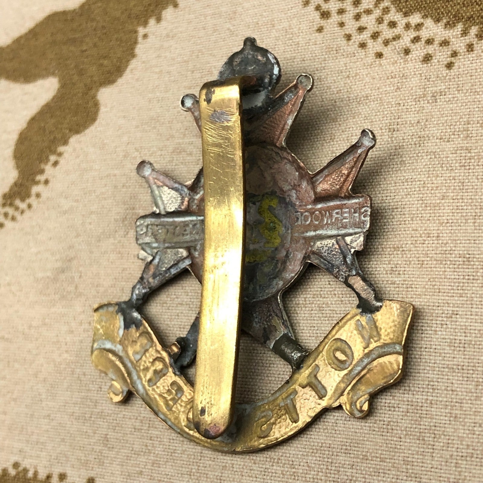 Original British Army Cap Badge - Sherwood Foresters | For Sale | The ...