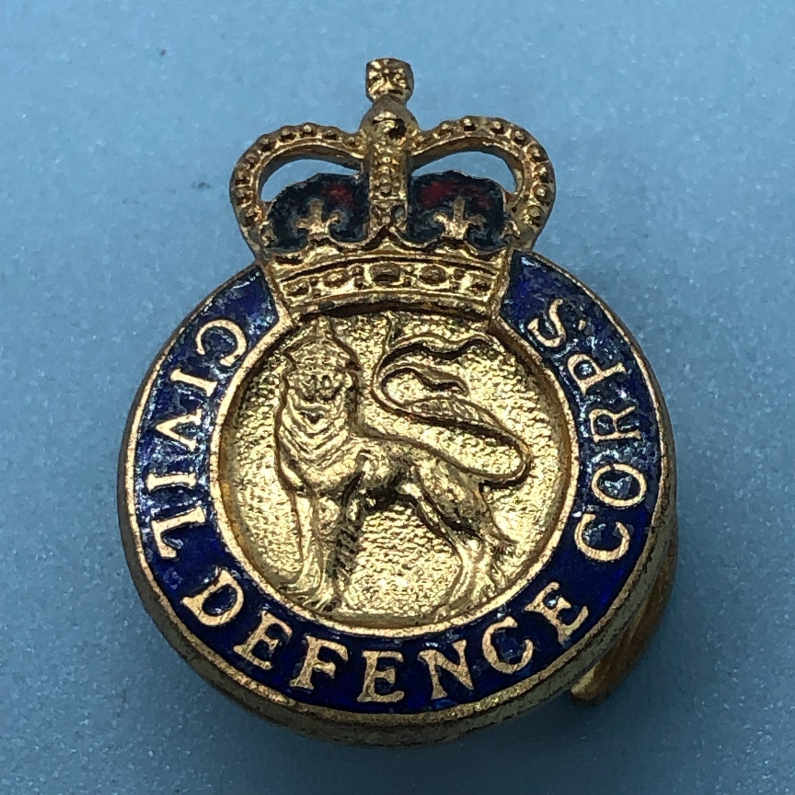 Original British Army Lapel Pin - Civil Defence Corps