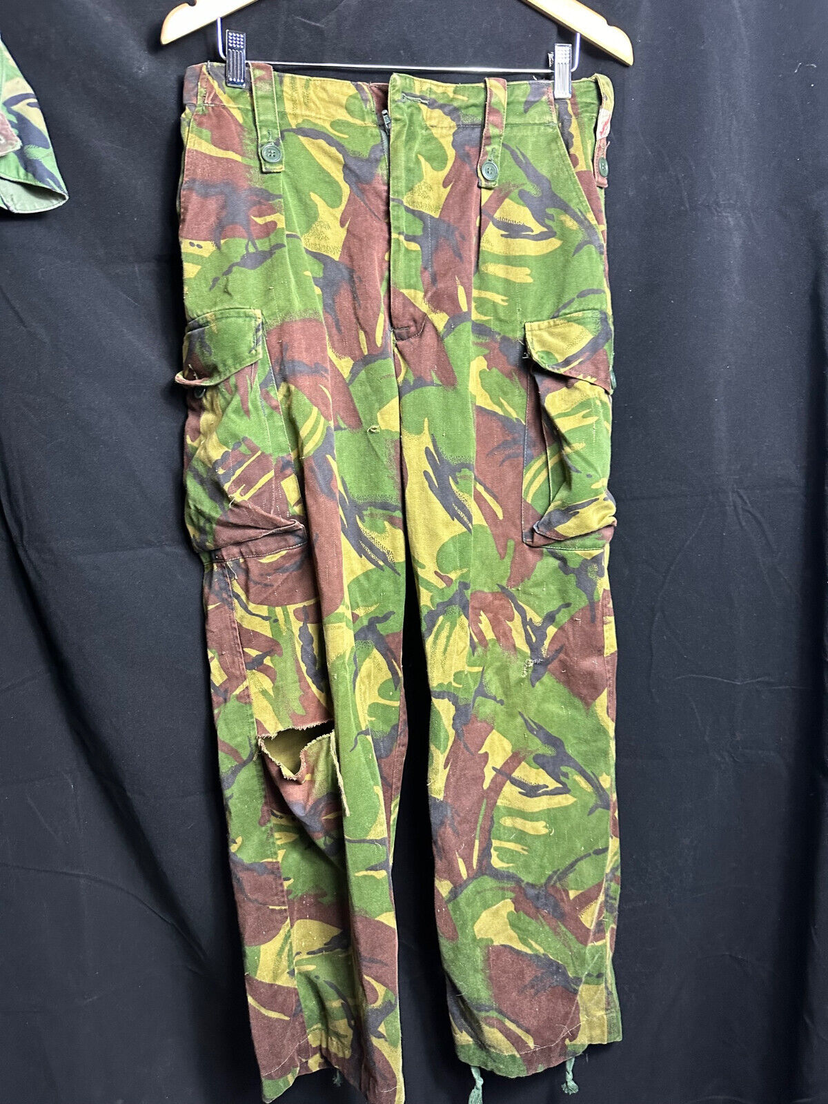 Genuine British Army DPM Pattern Camouflaged Combat Trousers - 32" W ...
