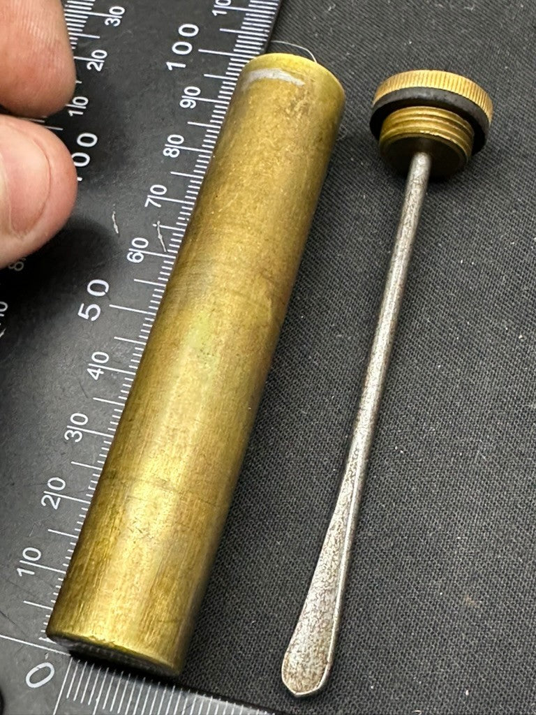 Original WW2 British Army Brass SMLE Lee Enfield Oil Bottle - H.J&S ...