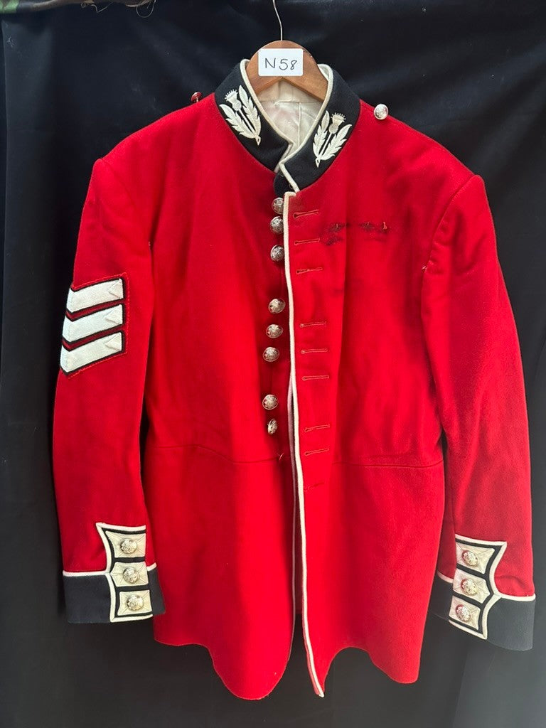 Genuine British Army Scots Guards Sergeant Red Ceremonial Tunic Jacket ...