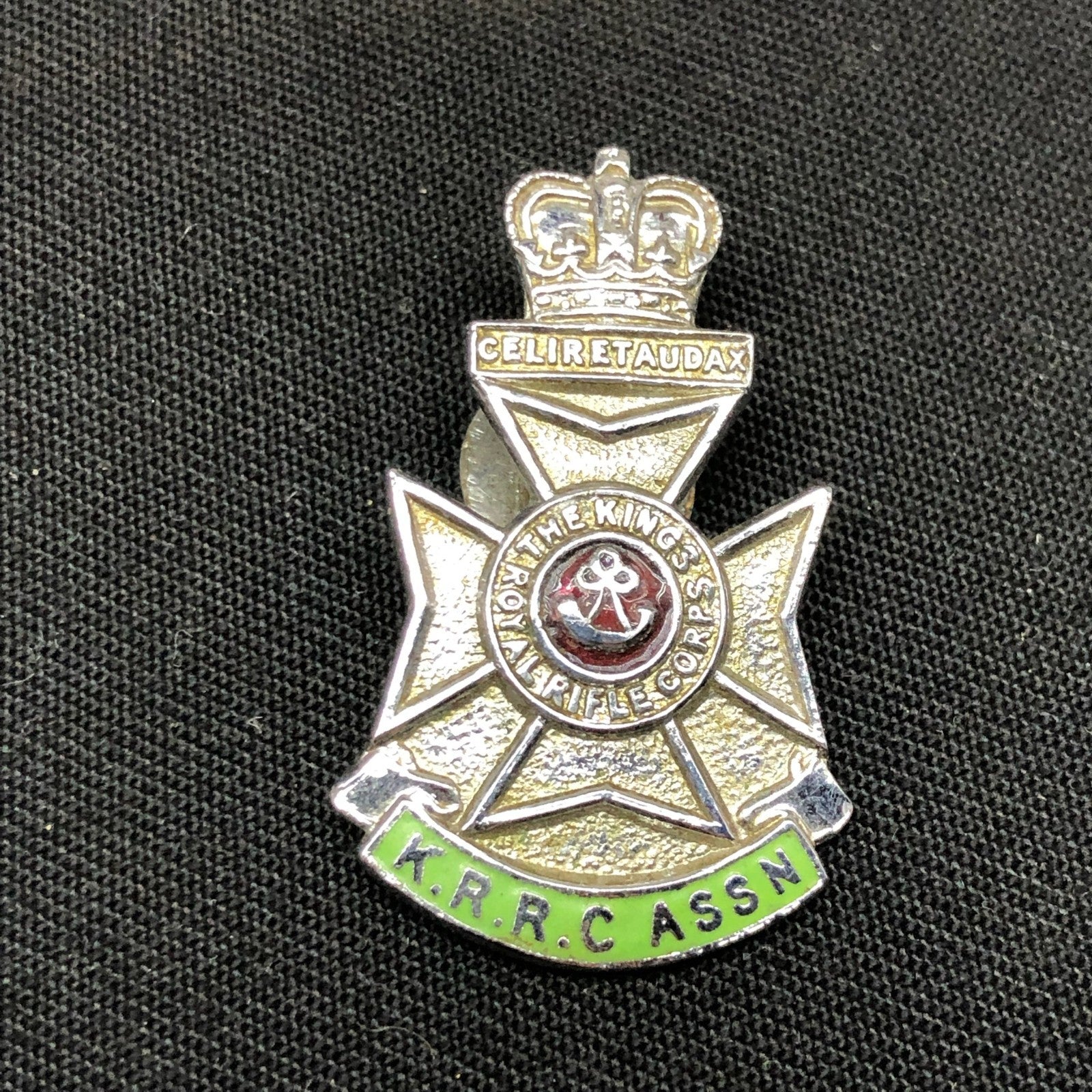 British Army Kings Royal Rifle Corps Association Lapel Pin Badge | For ...