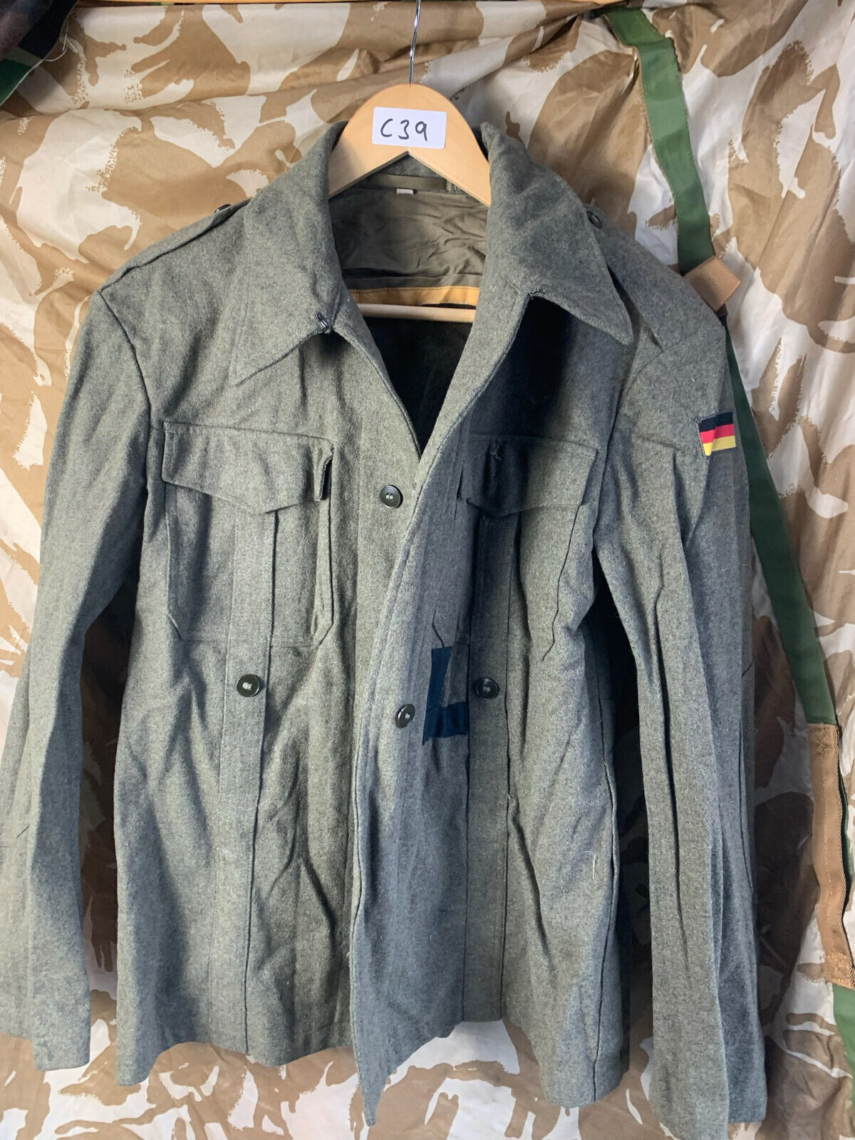 West German Field Jacket Green Wool Shirt Military Uniform Germany ...