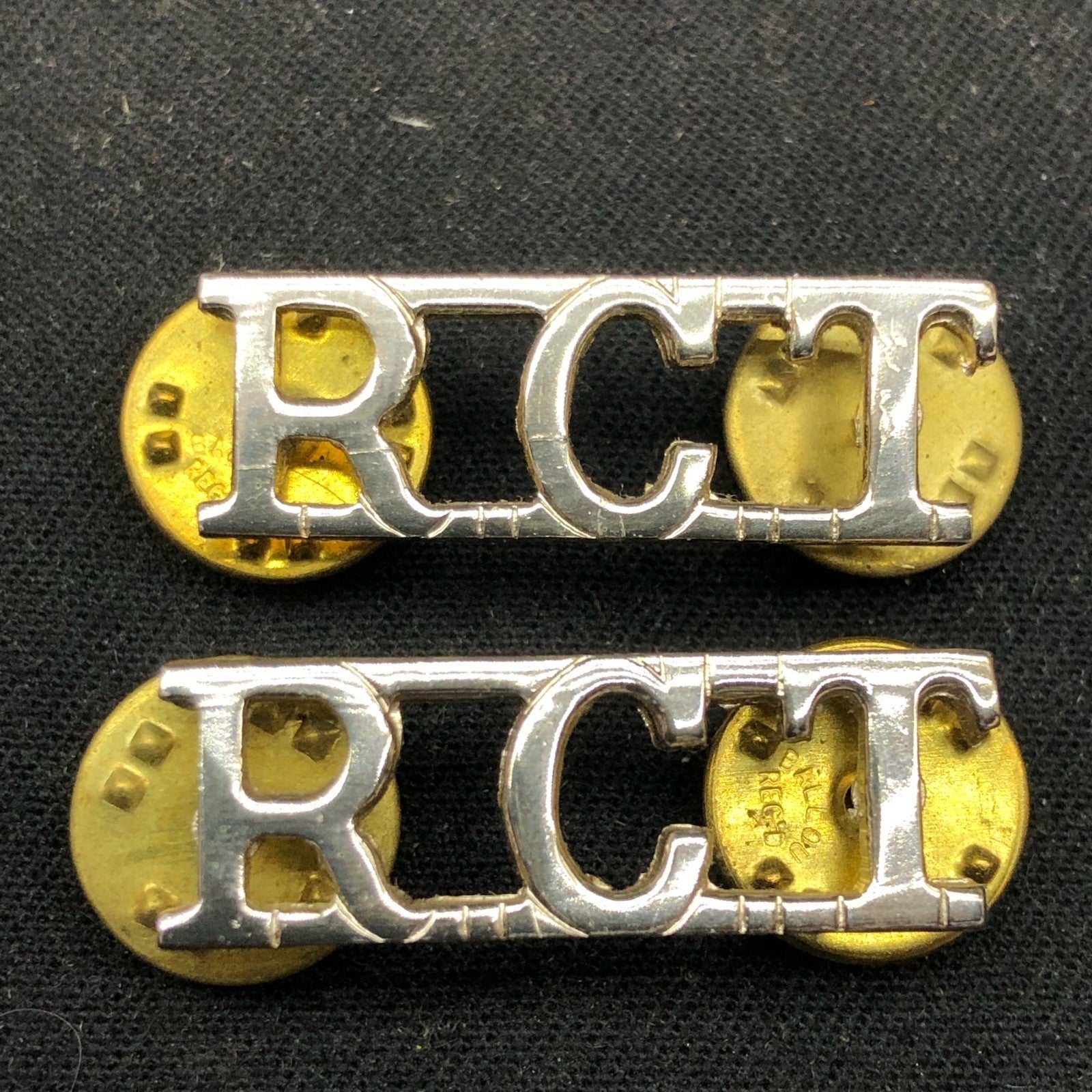 Original British Collar Badge Pair - Royal Corps of Transport | For ...