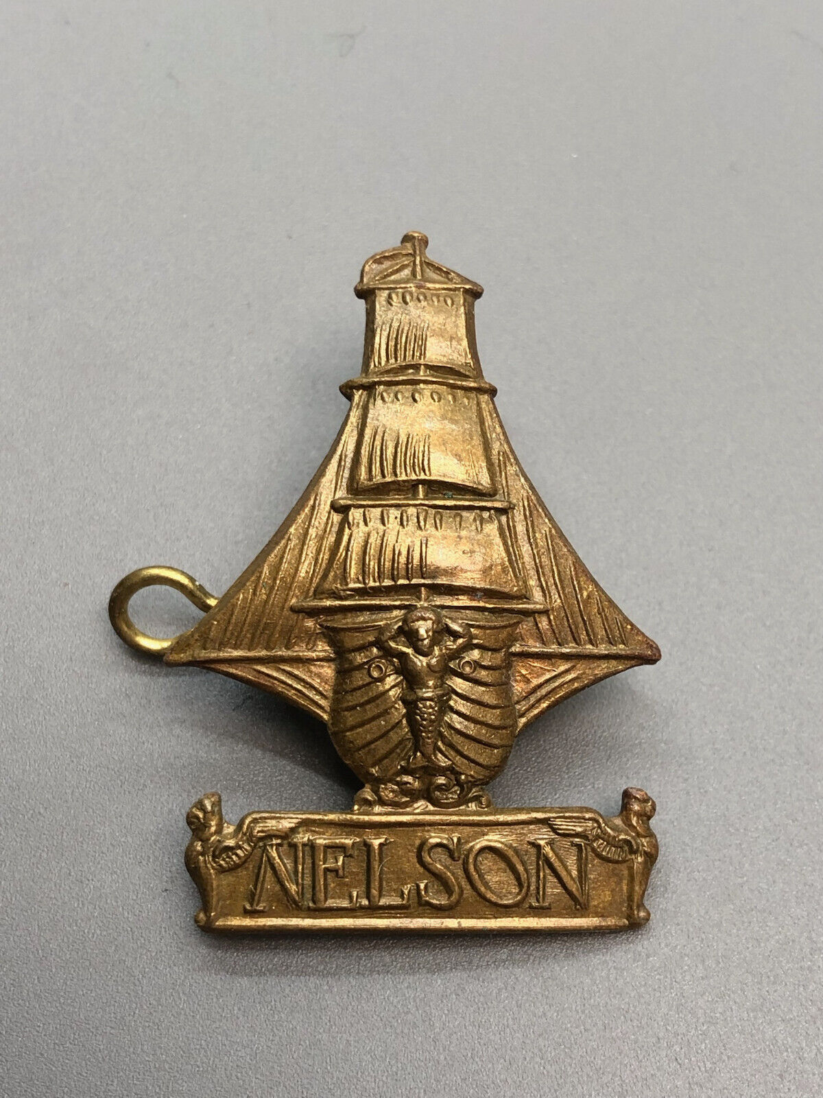 WW1 British Army Royal Naval Division Nelson Battalion Cap Badge | The ...