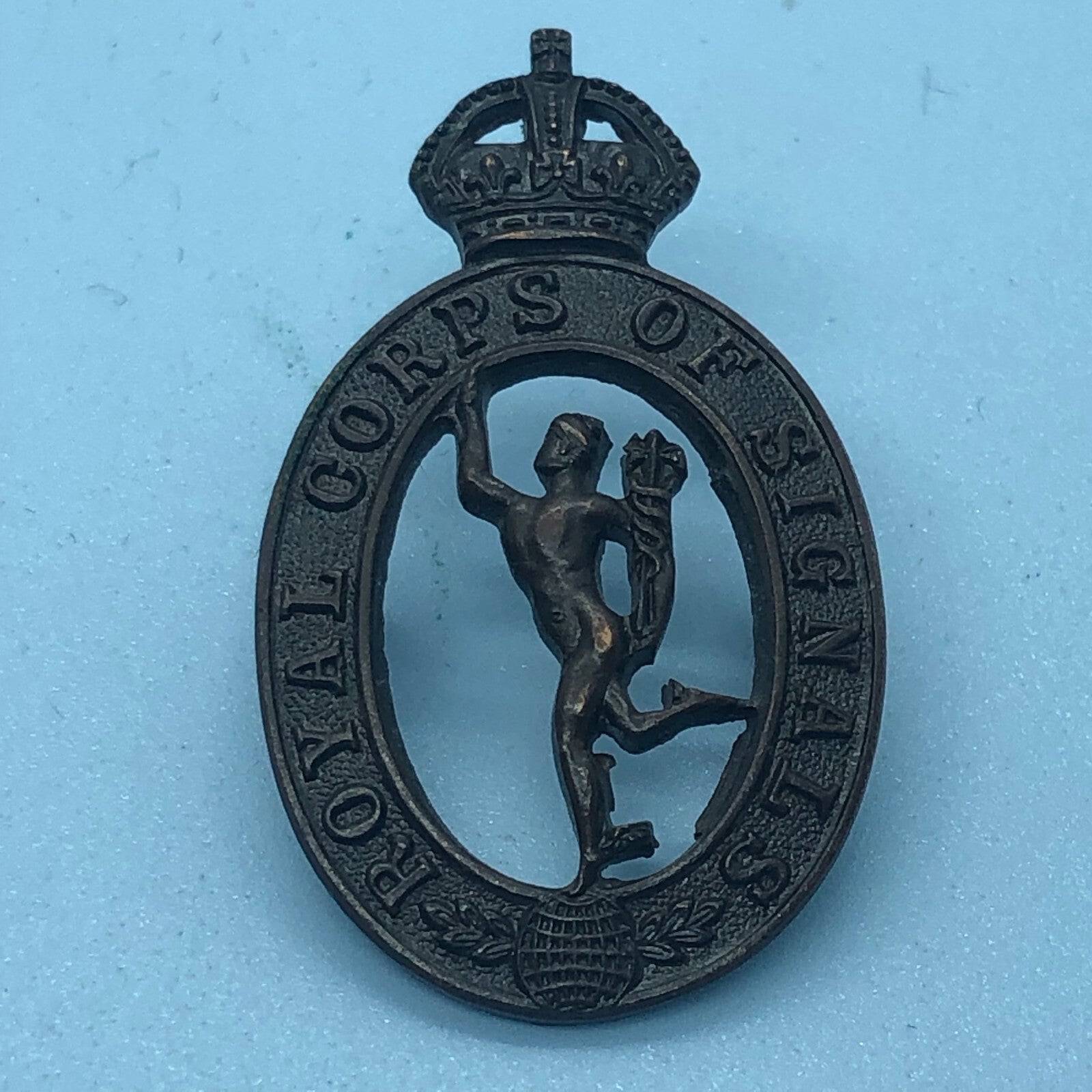 Original WW2 British Army Collar Badge - Royal Corps of Signals ...