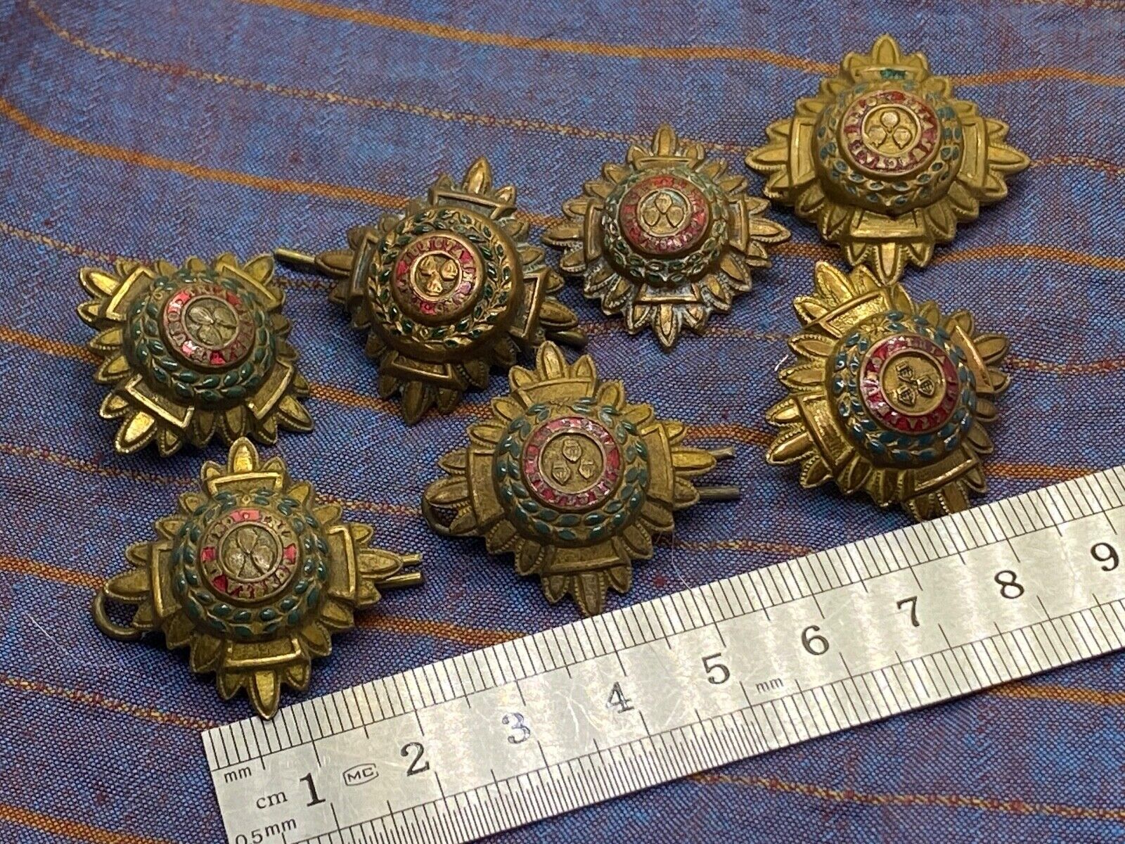 Original WW1 / WW2 Group of British Army Officers Shoulder Rank Pips ...