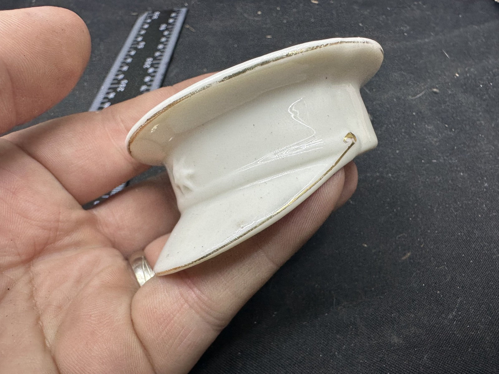 Genuine WW1 Crested China Peaked Officers Cap Hat - Wimborne | For Sale ...