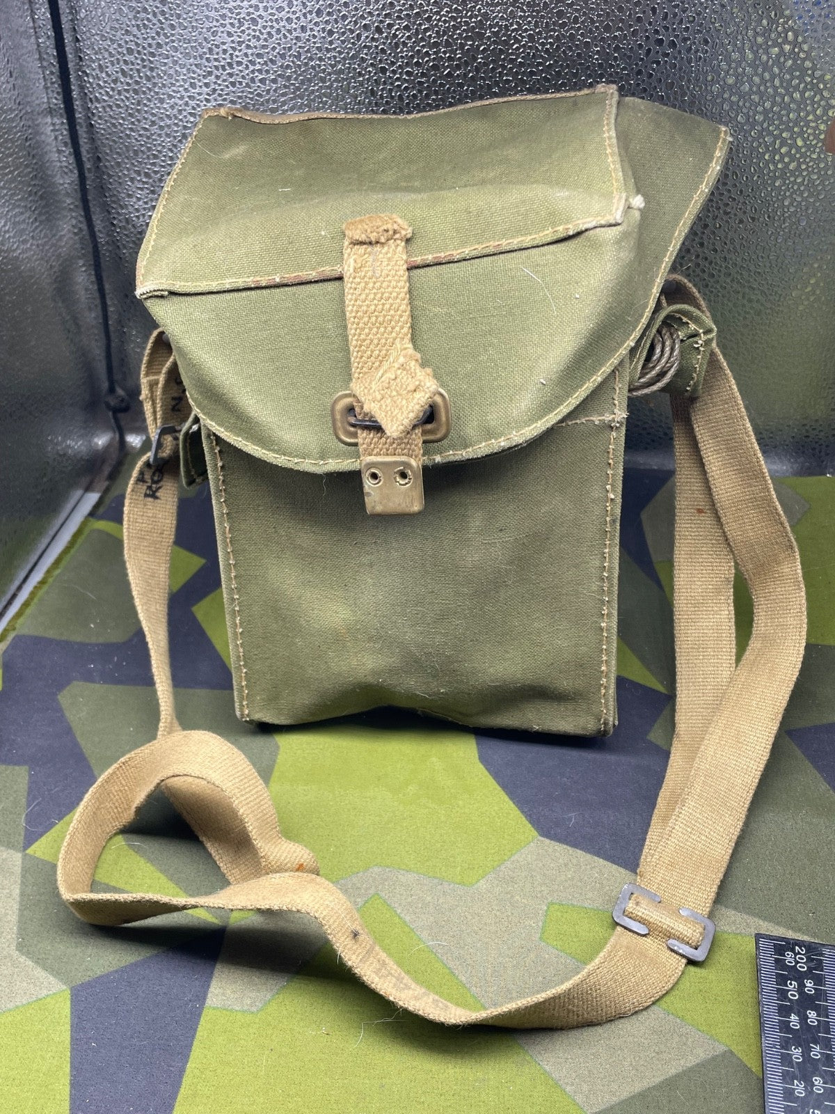 Original WW2 British Army Soldiers Assault Mask Bag - Named | For Sale ...