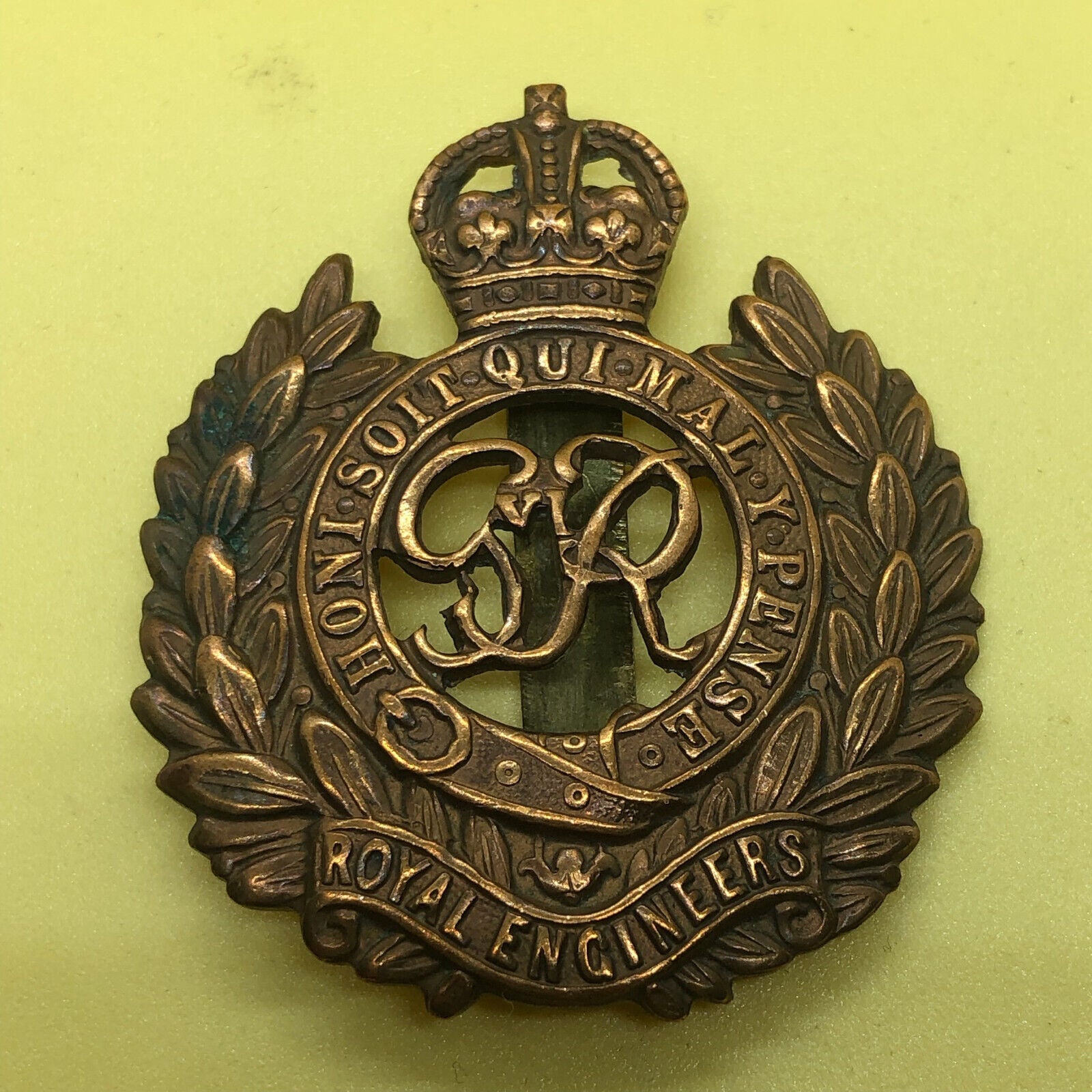 Original WW2 British Army Royal Engineers RE Cap Badge | For Sale | The ...