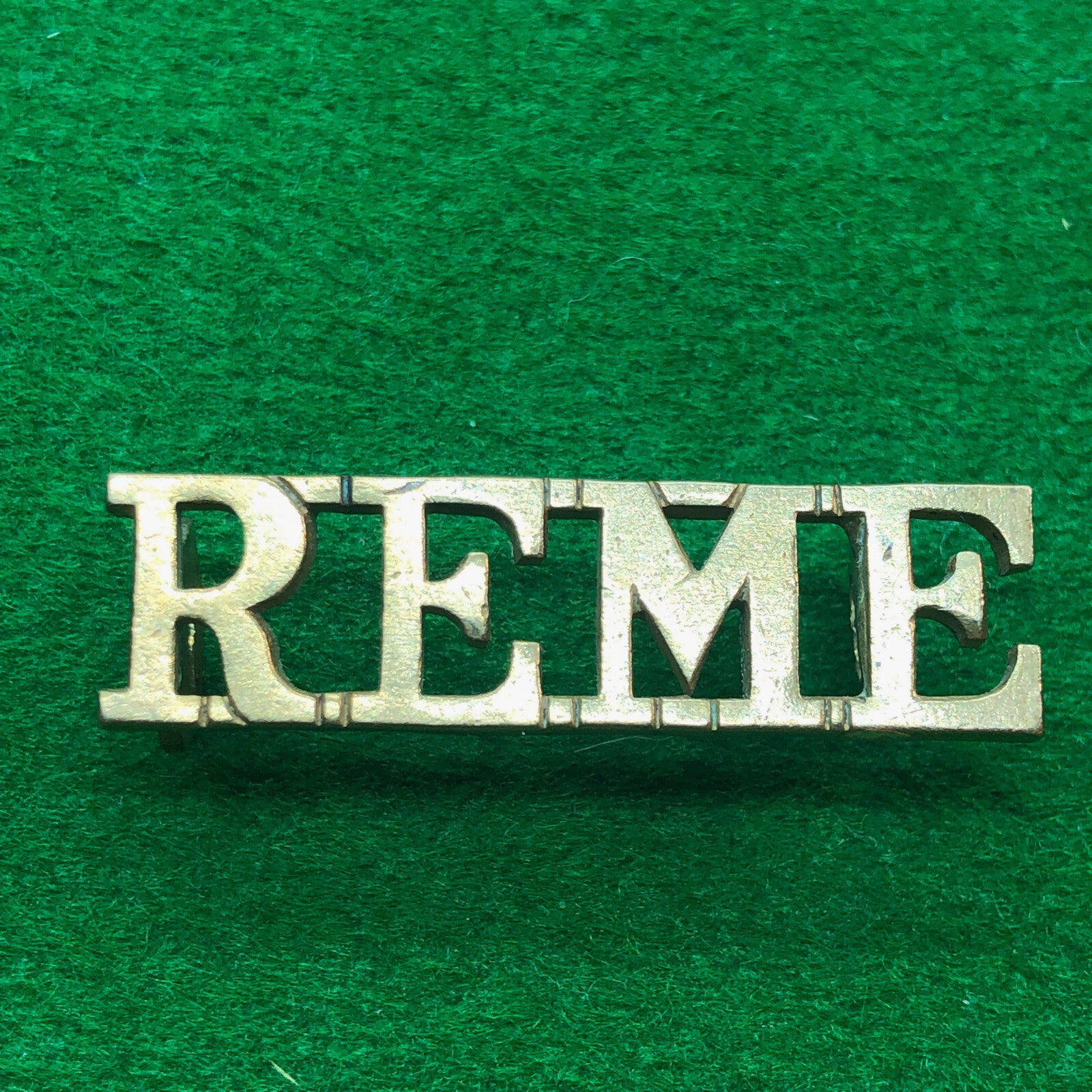 Original WW2 British Army Brass Shoulder Title - REME Engineers | For ...