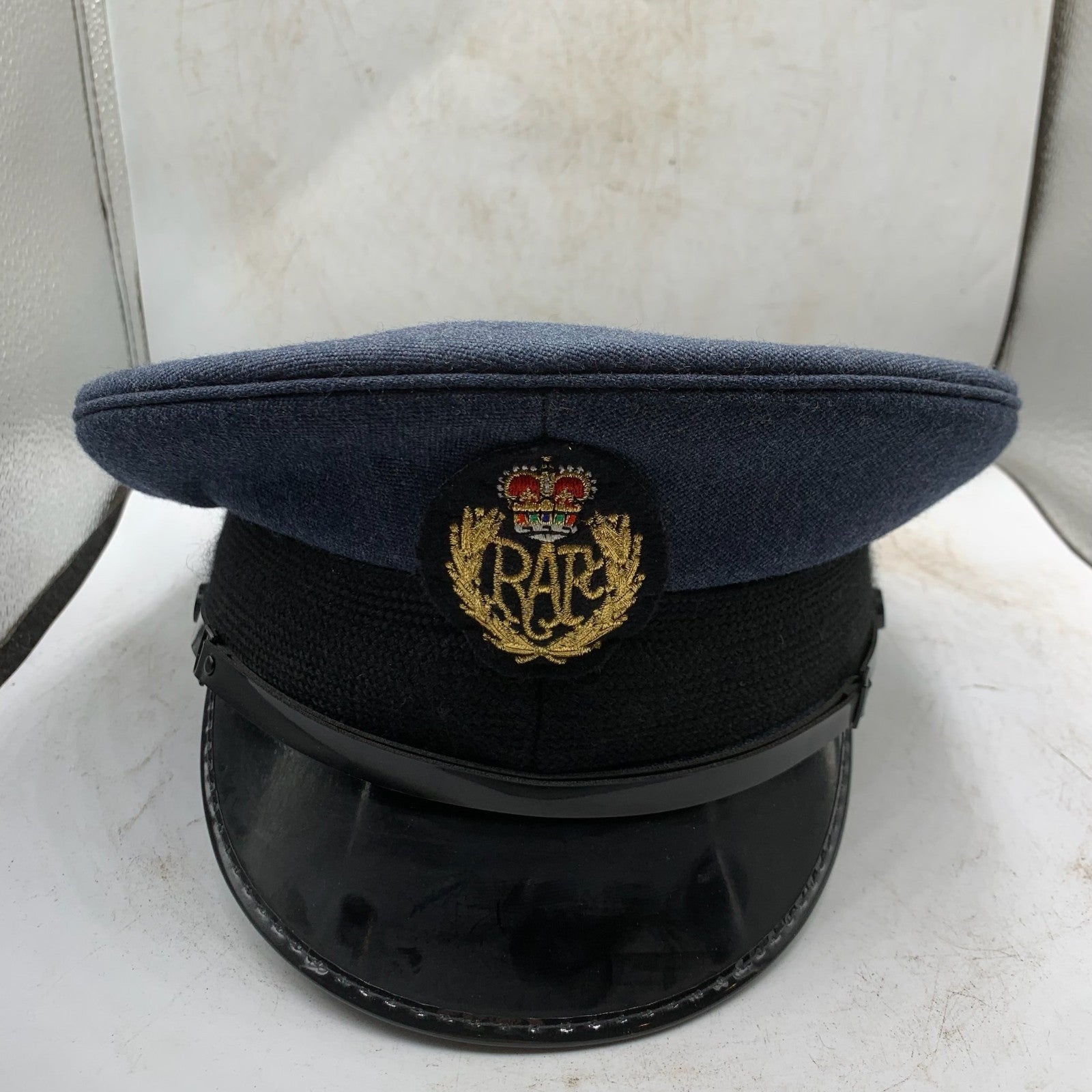 Genuine British Royal Air Force Peaked Dress Cap with Badge - Size 56cm ...