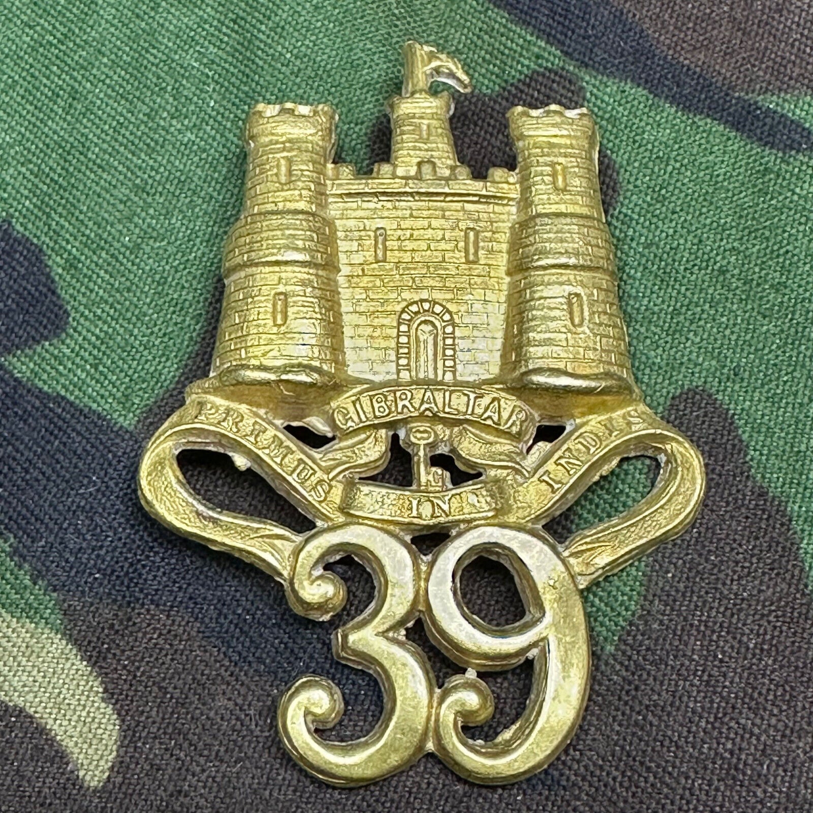 Victorian British Army 39th (Dorsetshire) Regiment of Foot Cap Badge ...