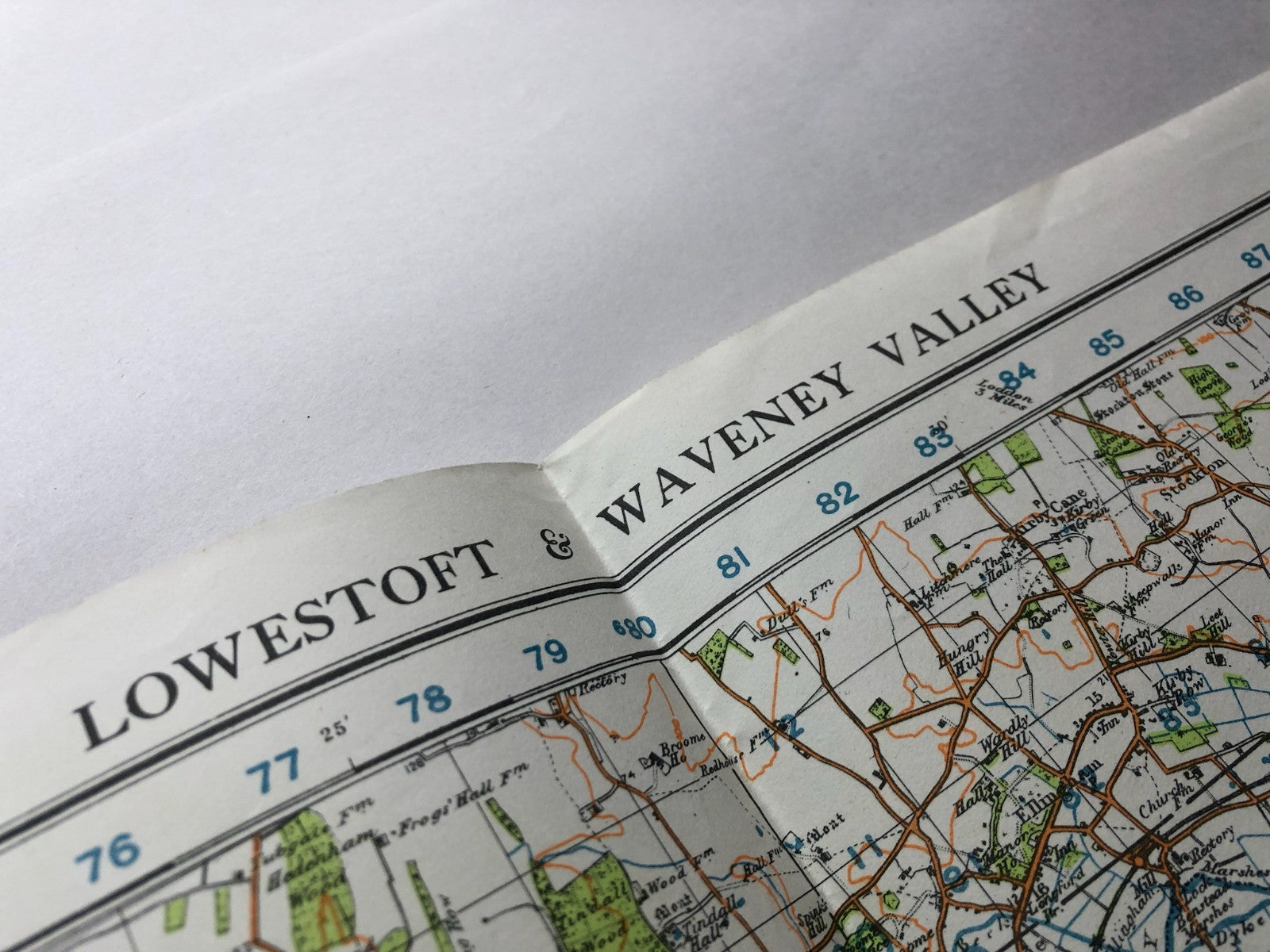 Original WW2 British Army GSGS Map of the UK - Lowestoft & Waveney ...